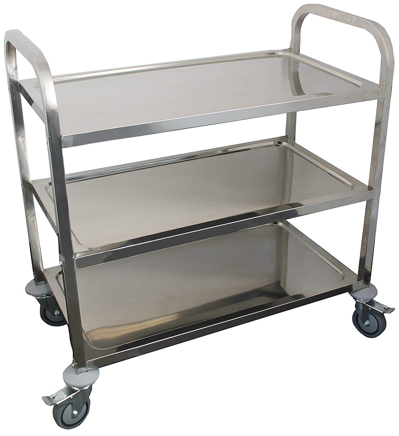 Amazon.com: Stainless Steel Dining Cart - 3 Shelf Heavy Duty Utility ...