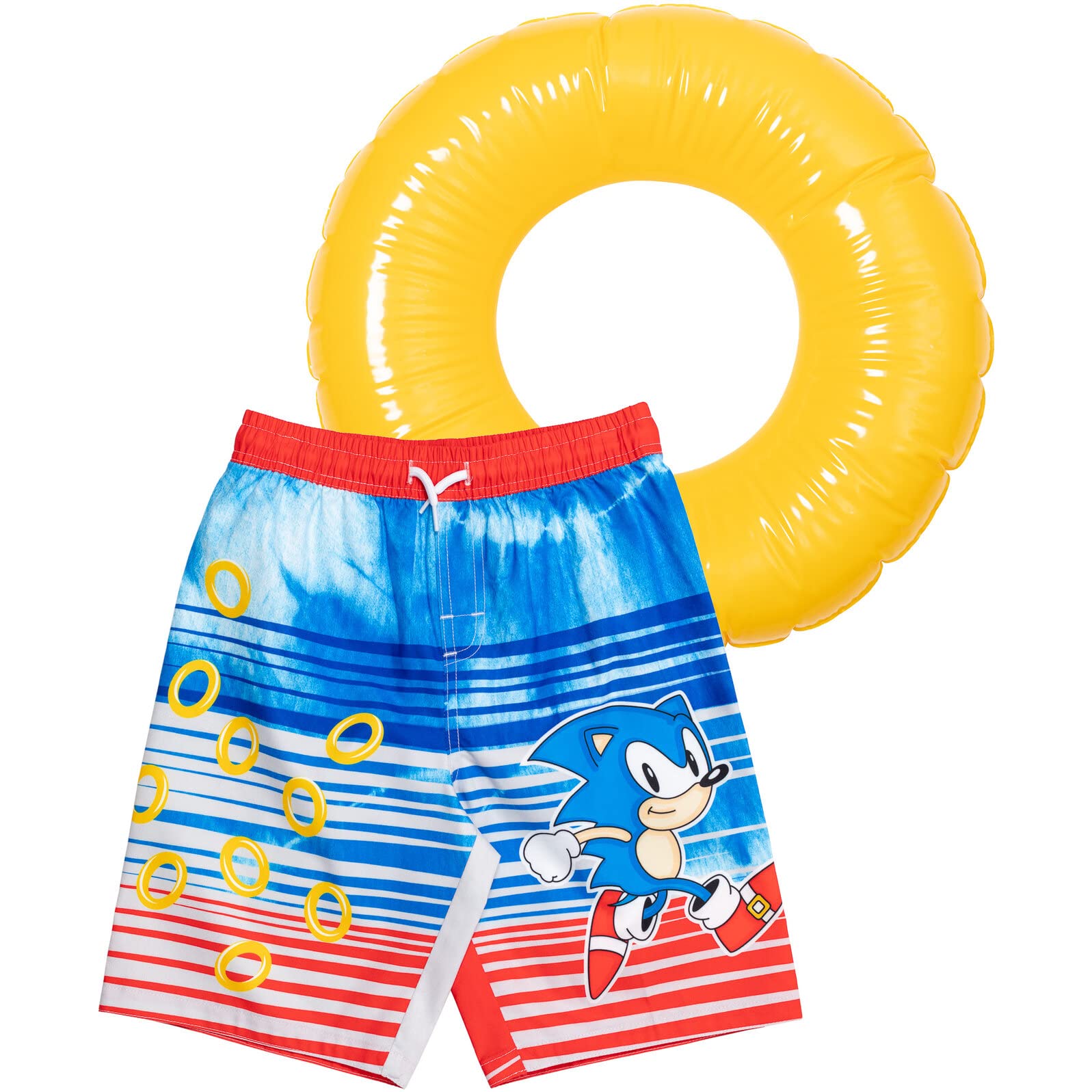 Buy SEGA Sonic The Hedgehog Swim Trunks Bathing Suit with Inflatable ...