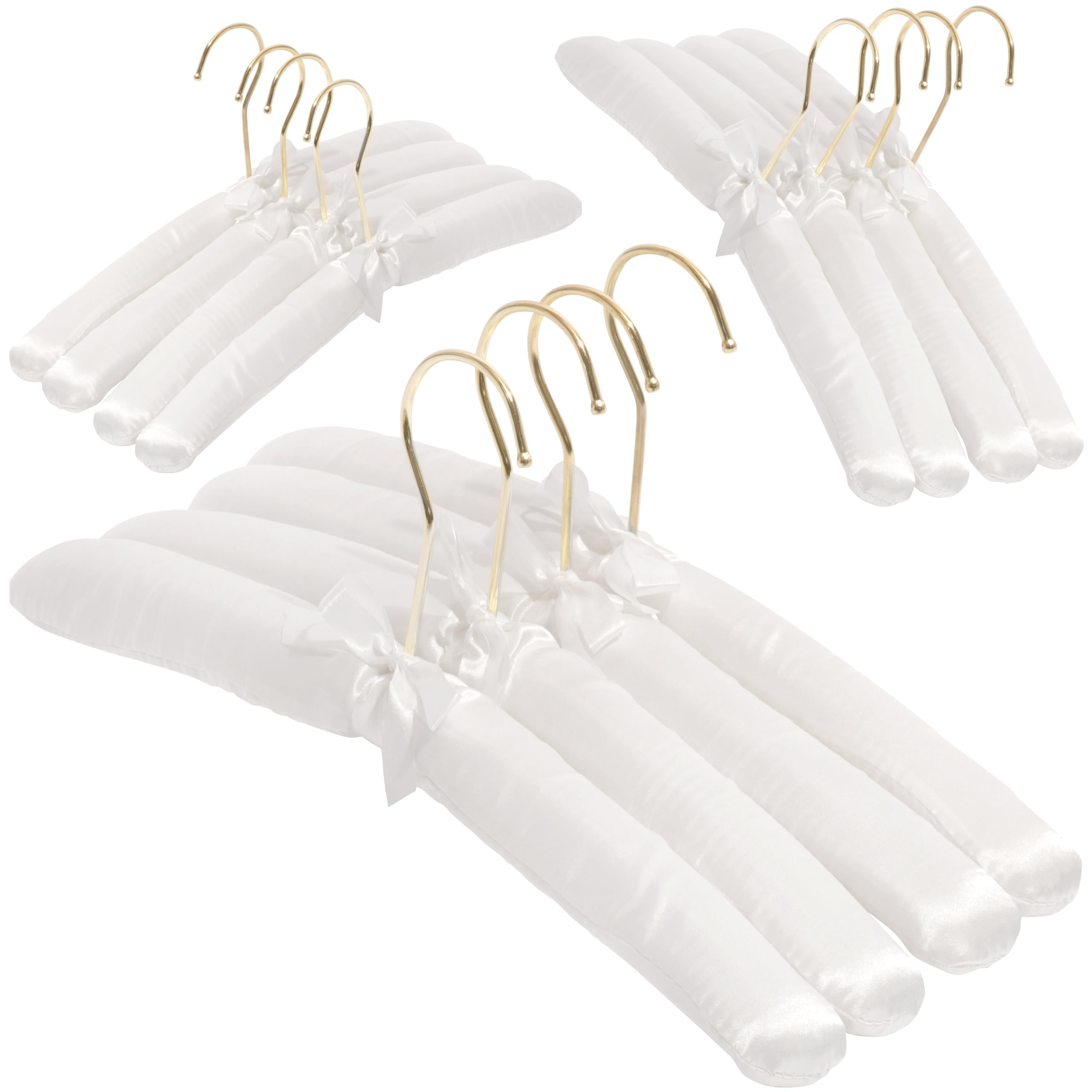 Amazon.com: Florida Brands Padded Clothing Fabric Hangers for Women ...