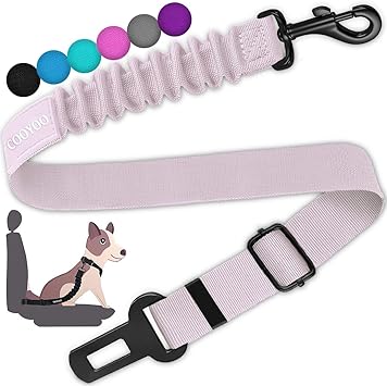 COOYOO Dog Seat Belt,Retractable Dog Car Harness Seat Belt for Car ...