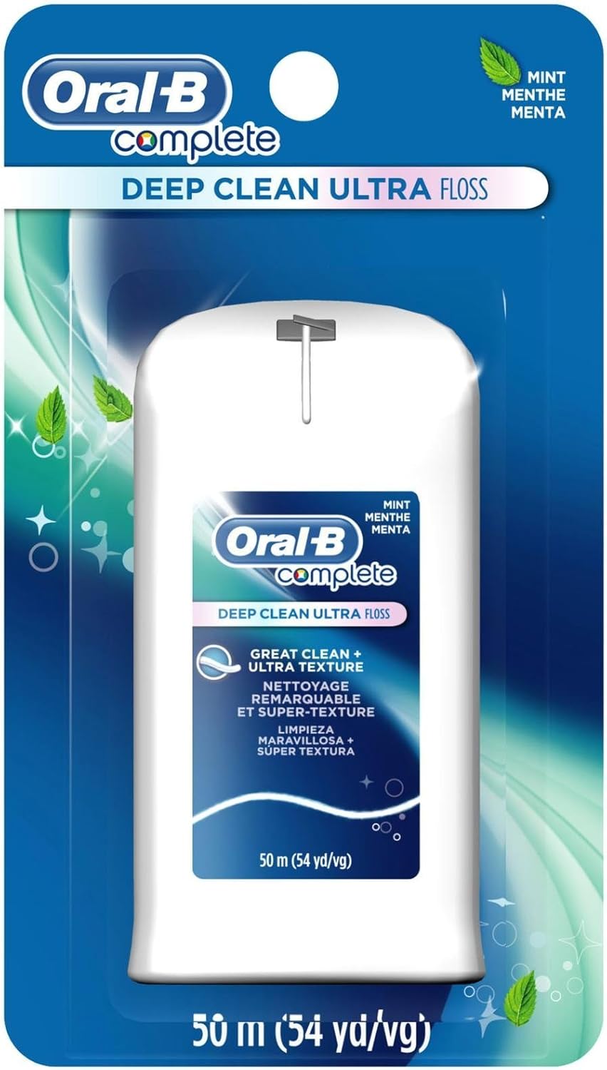 Amazon.com: Oral-B Complete Deep Clean Ultra Floss, mint floss, 50m (54 ...