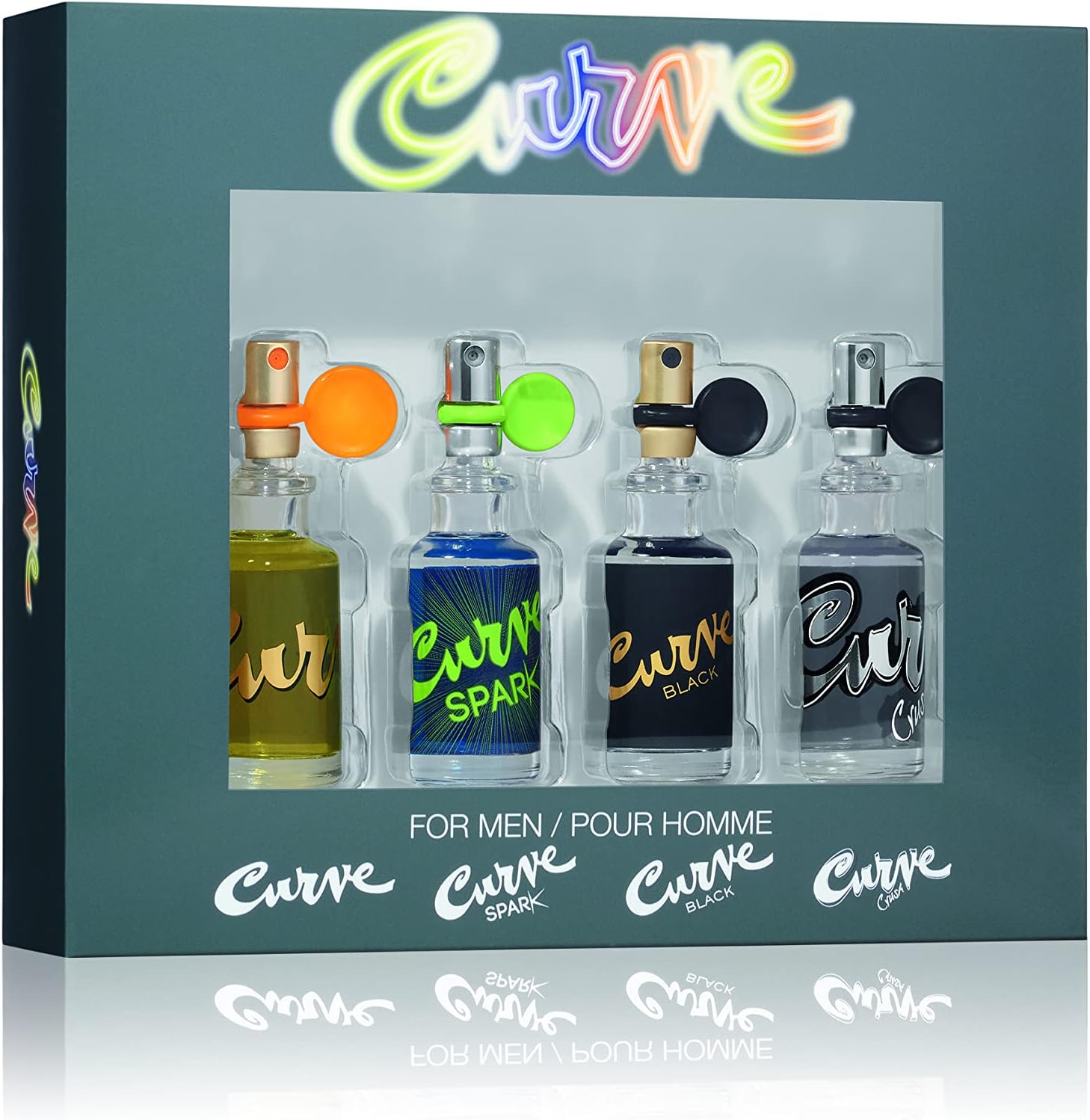Amazon.com : Curve For Men Fragrance 4 Piece Gift Set : Beauty ...