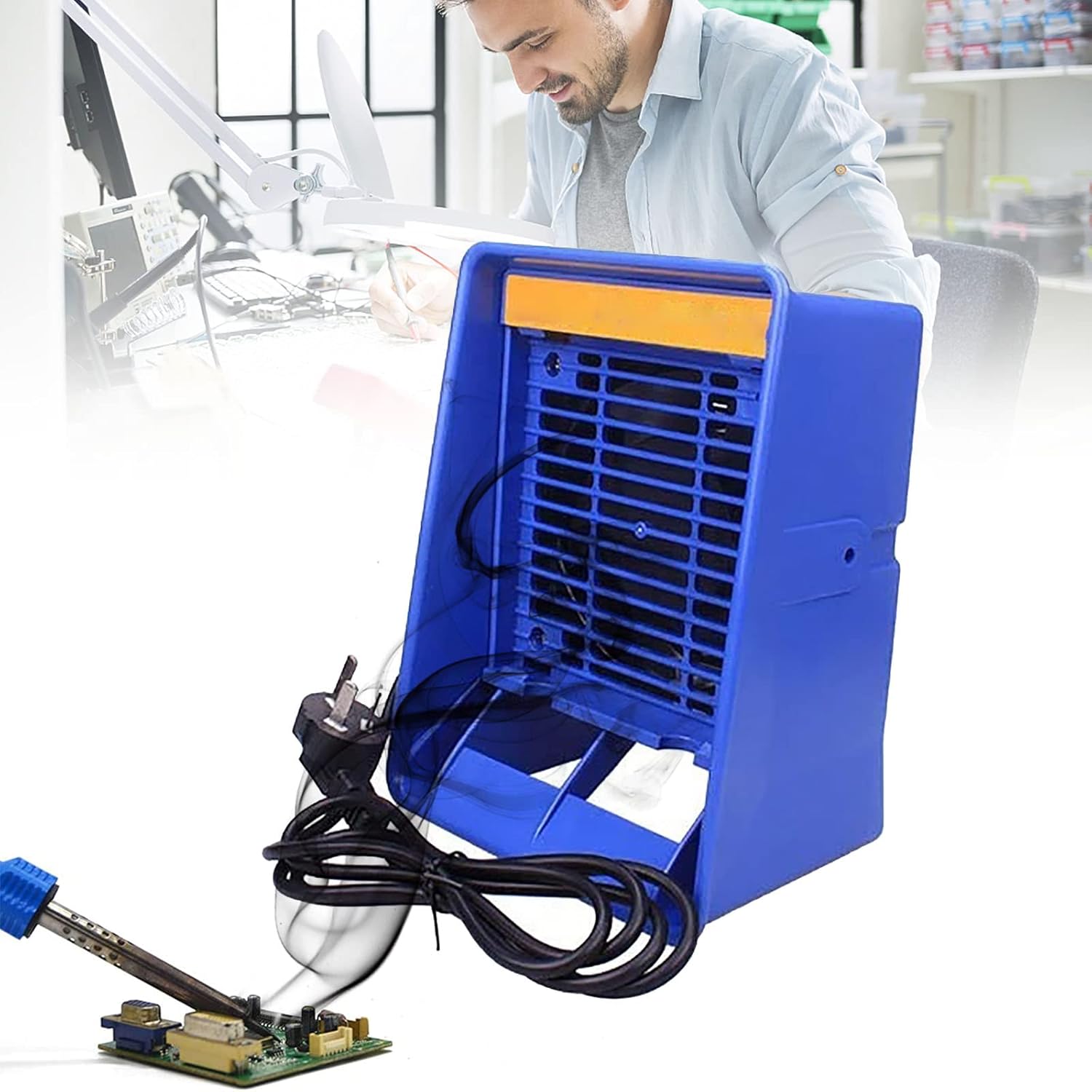 Amazon.com: OCAZI Mini Solder Fume Extractor, Smoke Prevention Absorber ...