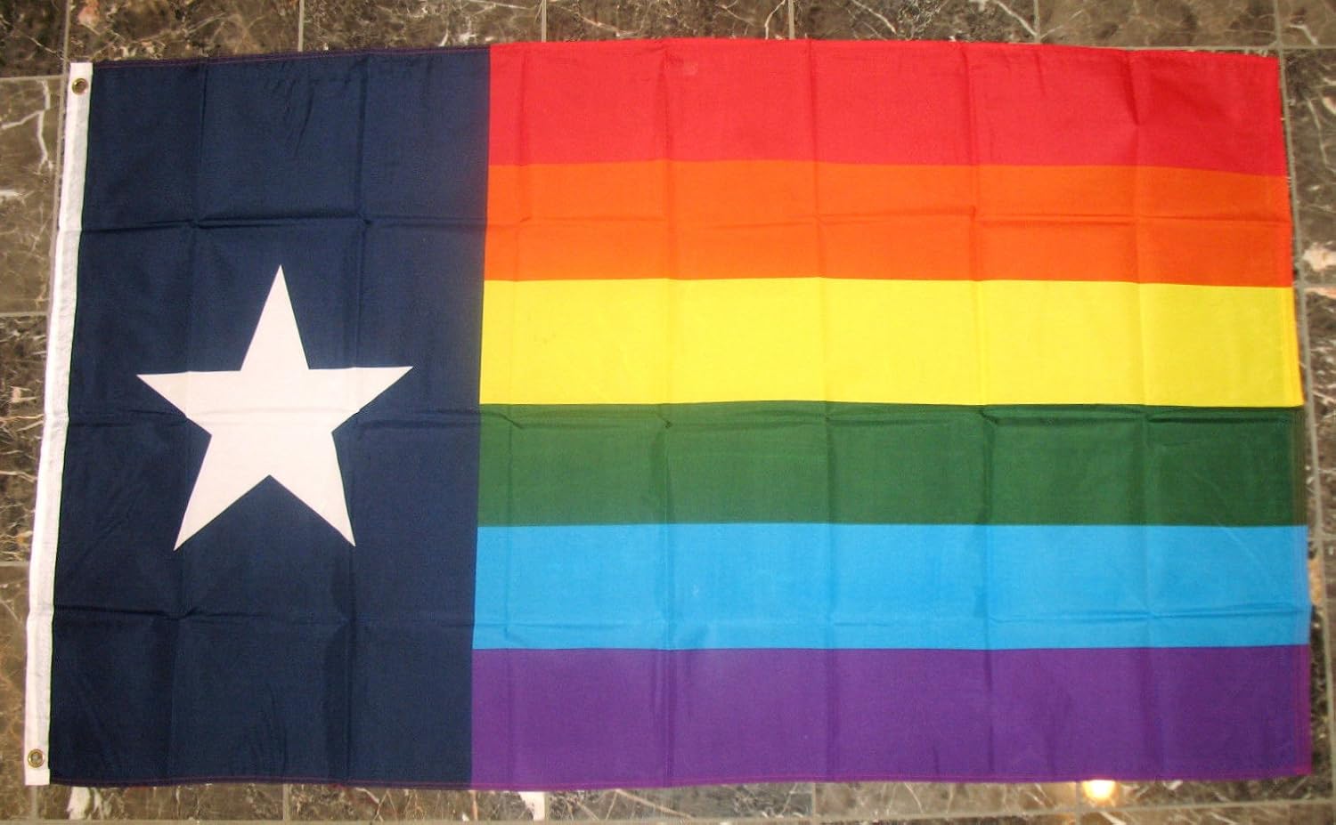 Amazon.com : Rainbow Texas Flag 3'x5' Tx Banner : Patio, Lawn & Garden