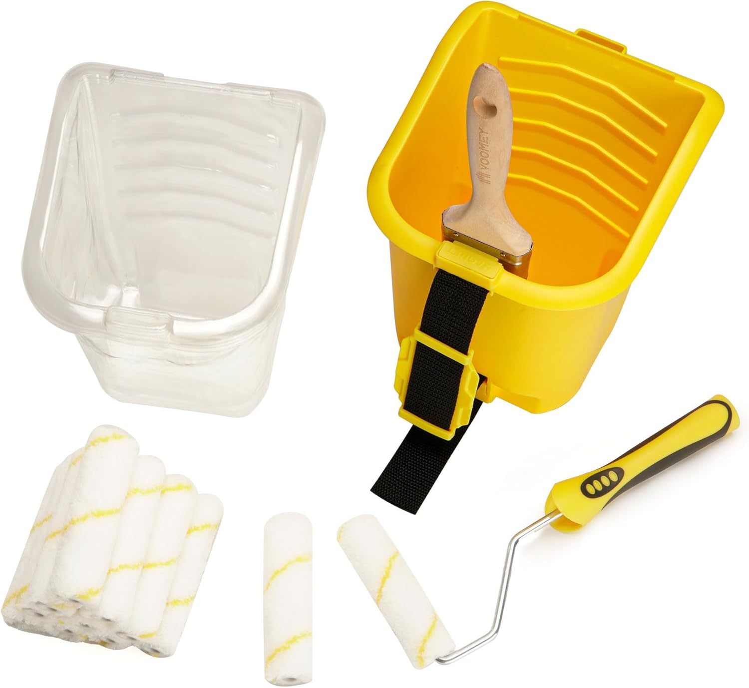 Amazon.com: Voomey Paint Cups,Paint Bucket Hand Held,Paint Roller 4 ...