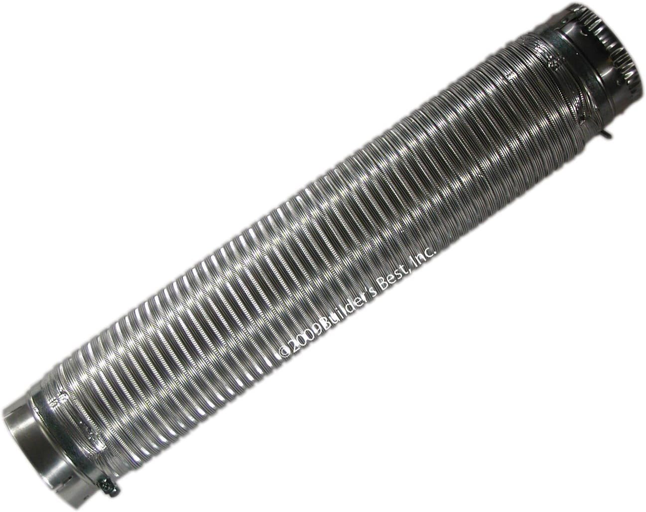 Amazon.com: Builders Best 010129 4" X 6' Aluminum Duct Pipe With Snap ...