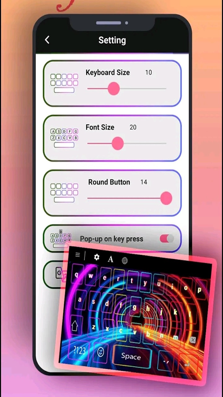 Neon keyboard - App on Amazon Appstore