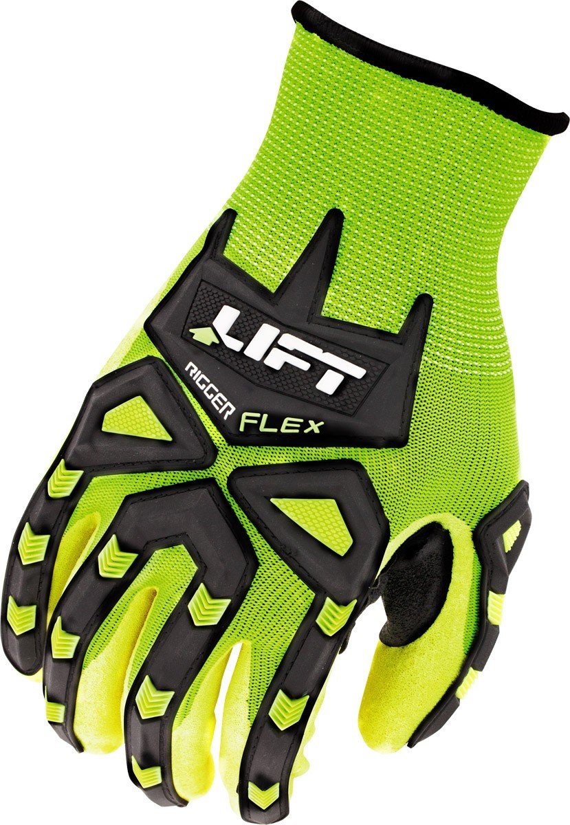 LIFT Safety Rigger-Flex Gloves (Hi-Viz Yellow, Medium) : Amazon.in: Car ...