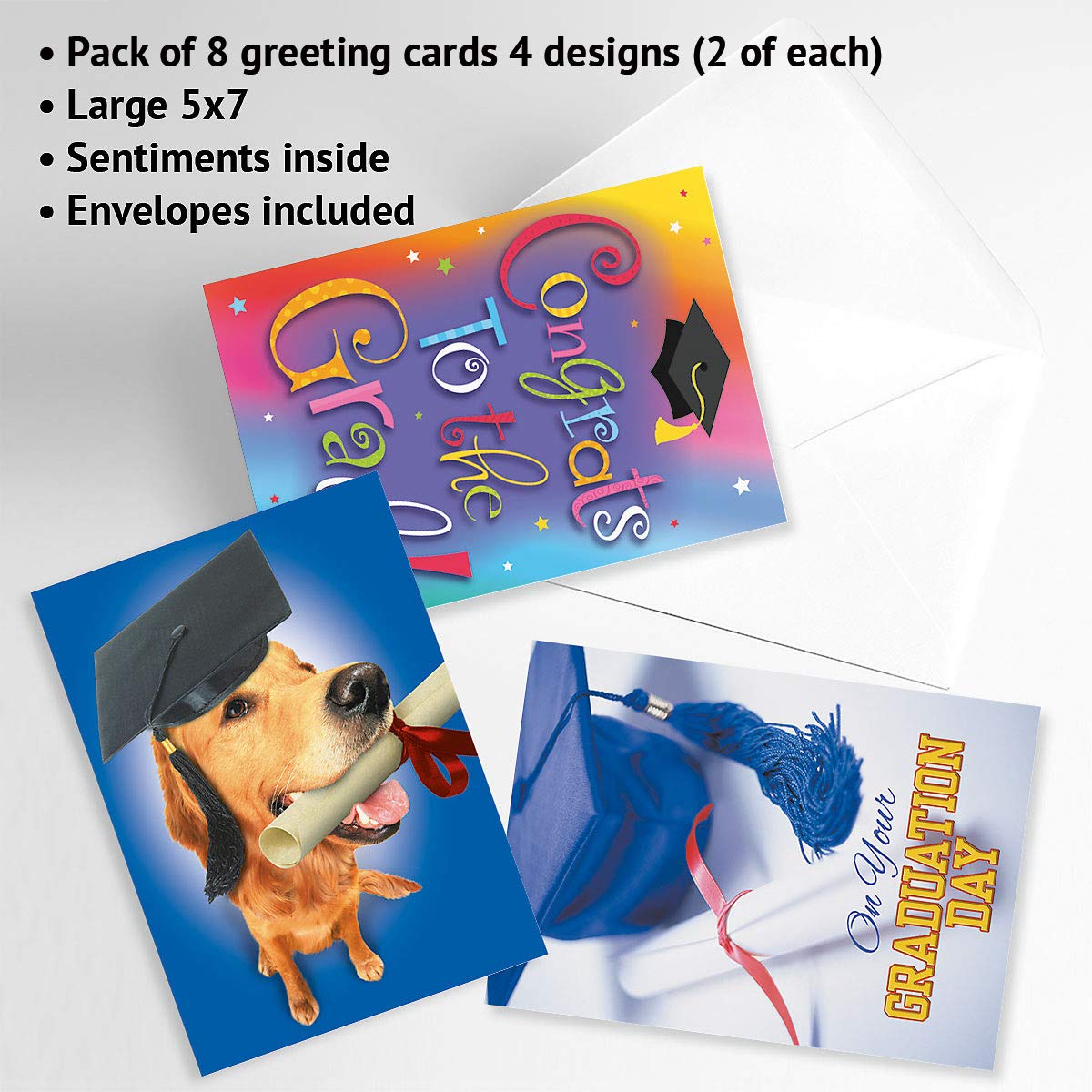 Snapklik.com : Current Congrats Grad Graduation Cards - Set Of 8
