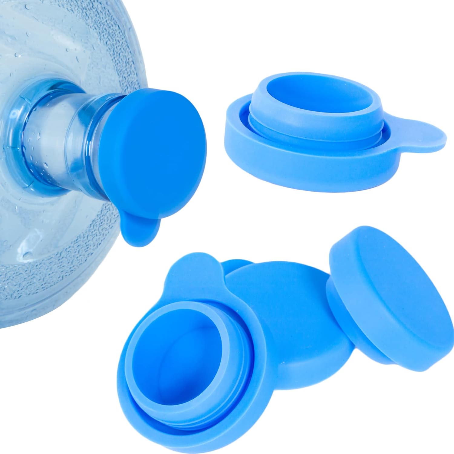 Amazon.com: COSTYLE 3/5 Gallon Water Jug Caps Reuseable, Silicone Top ...