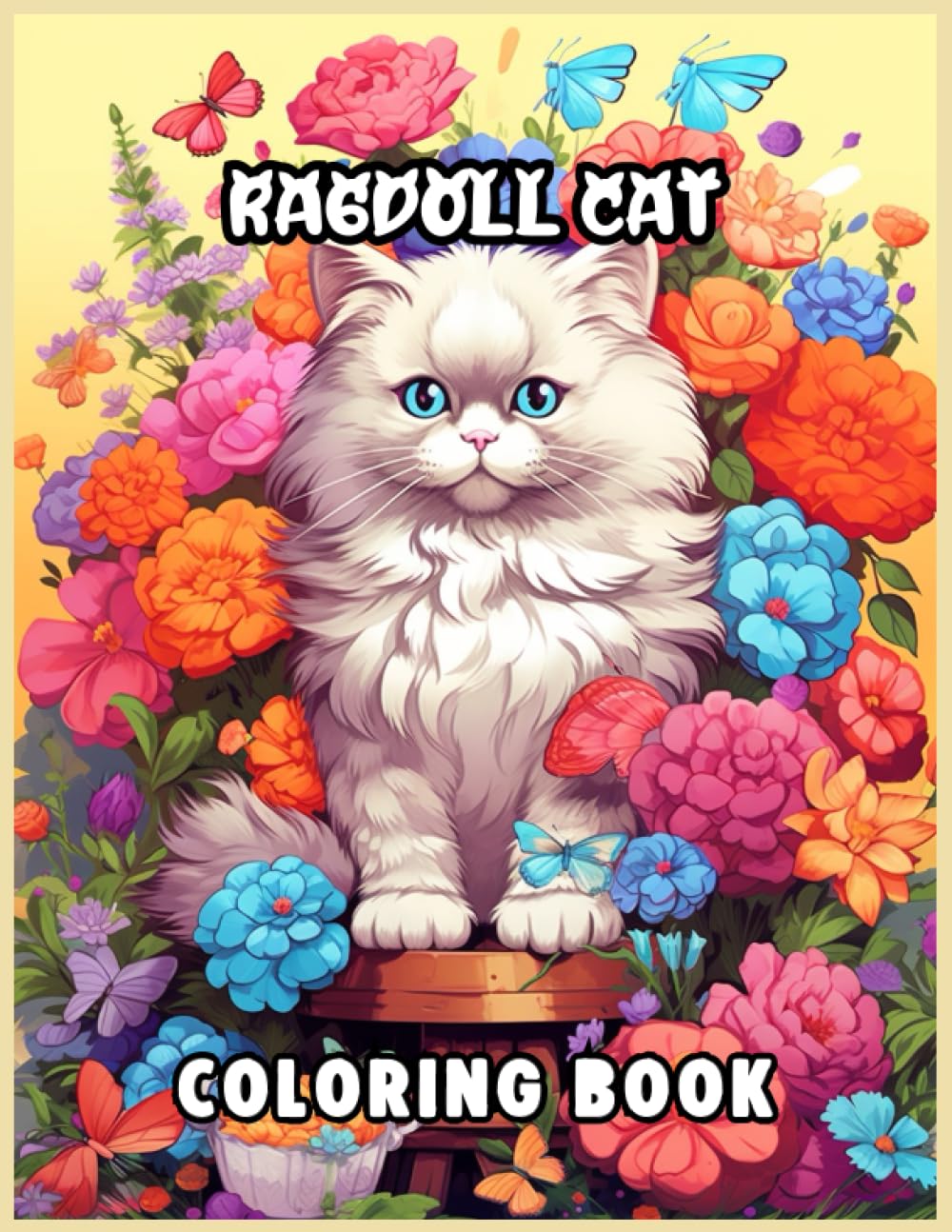 Amazon.com: Cat Coloring Book: A Cute Adult Coloring Books for Ragdoll ...