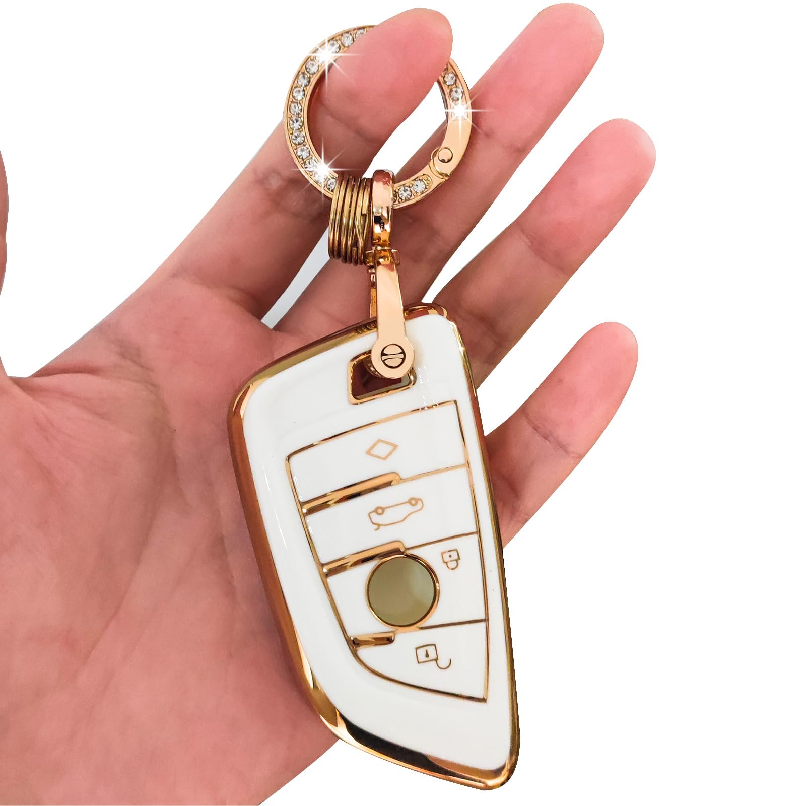 Amazon.com: (Big Large) TPU Key Fob Cover, Fit for BMW 2022 New 2/4 ...