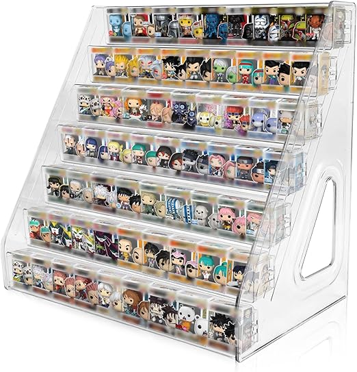 Amazon.com: BOHOIDEE 7 Layers Clear Display Shelf for Funko Bitty Pop ...