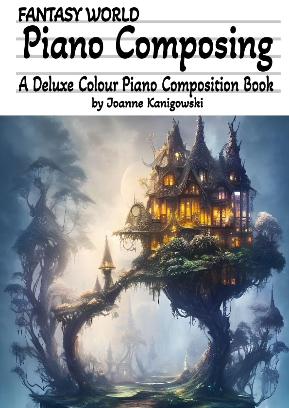 Fantasy World Piano Composing Book: A Deluxe Colour Piano Composition ...