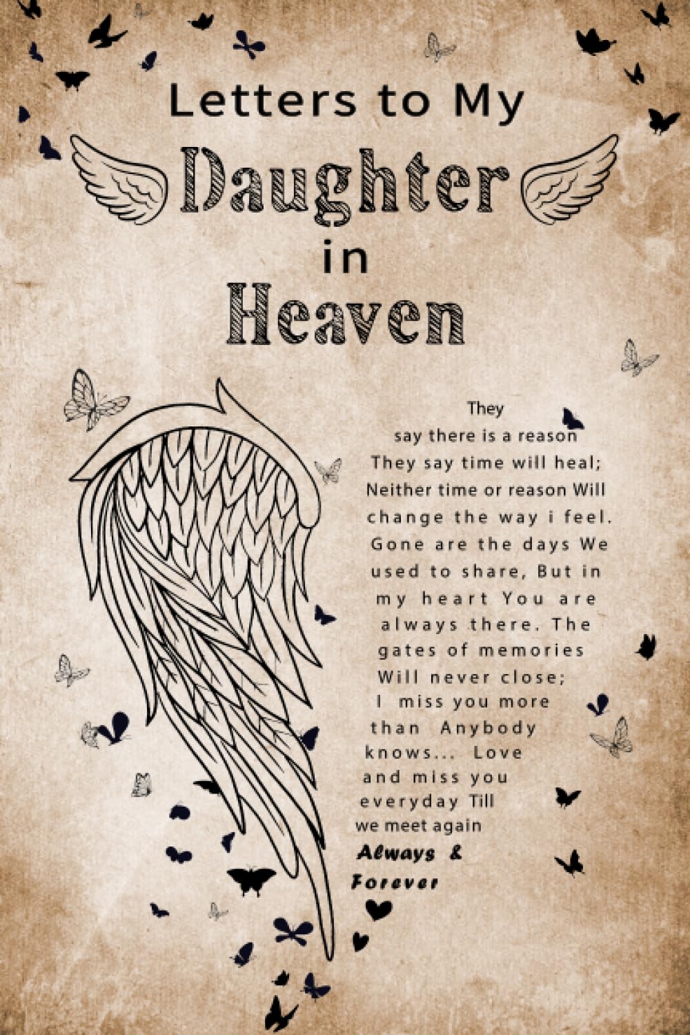 Letters to My Daughter in Heaven: A Grief Journal for Grieving the Loss ...