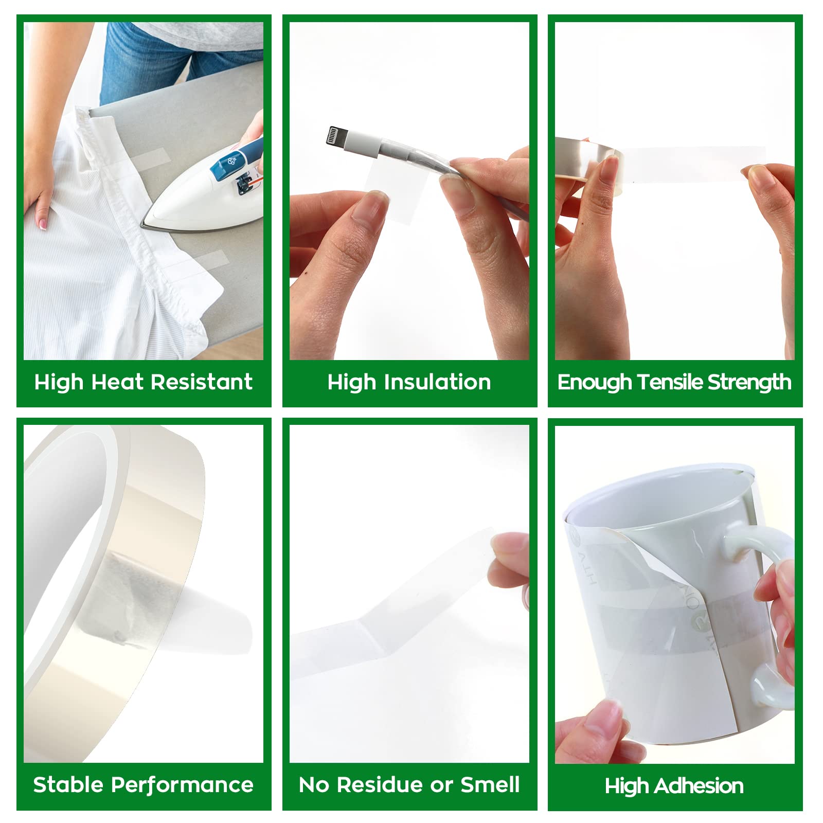 Buy HTVRONT Heat Tape 4 Rolls Heat Resistant Tape 20mm X 33m Heat Transfer Tape No Residue buy-htvront-heat-tape-4-rolls-heat-resistant-tape-20mm-x-33m-heat-transfer-tape-no-residue