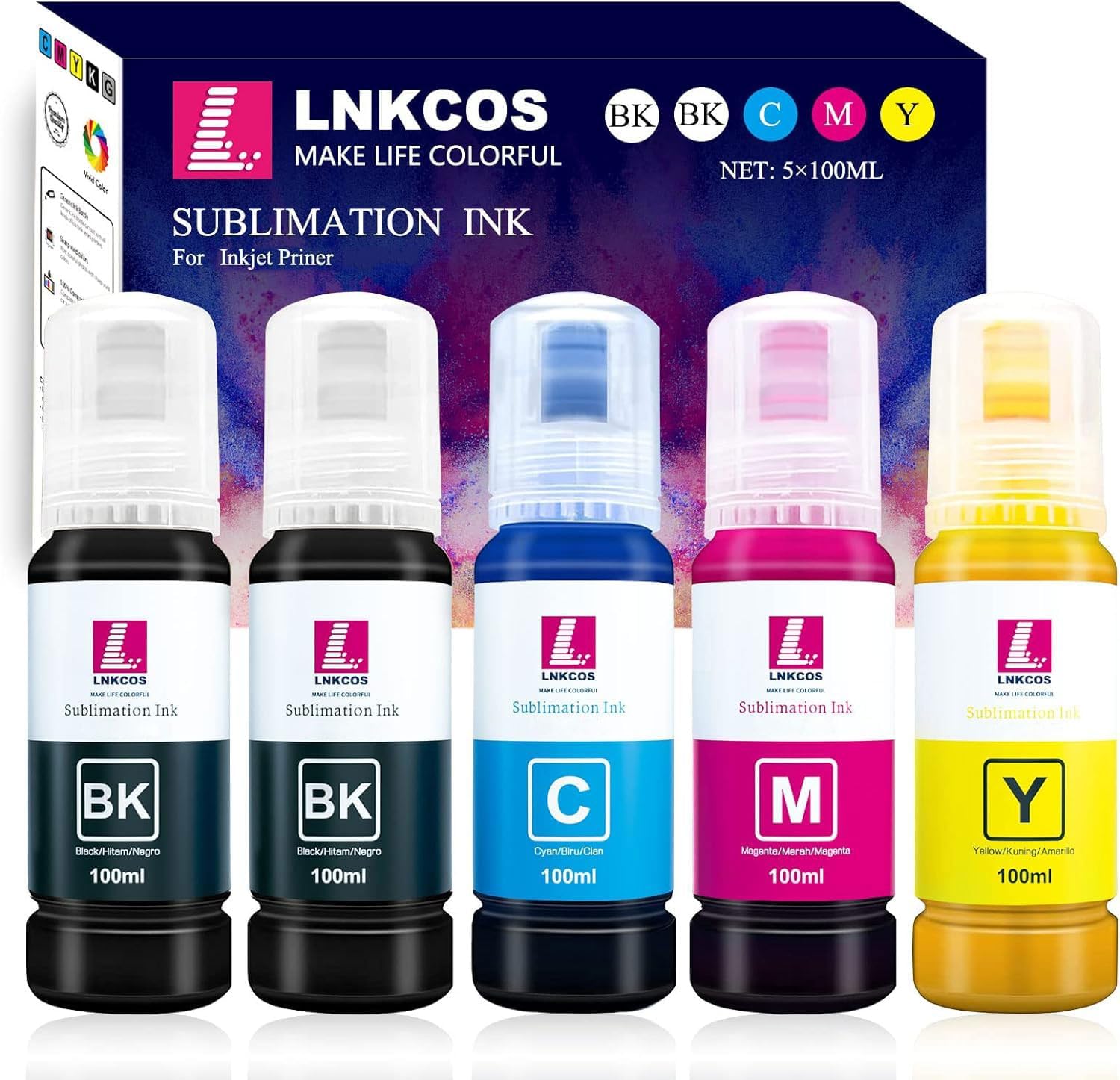 Amazon.com: Sublimation Ink for EPSON et 15000, EPSON et 2400, EPSON ...