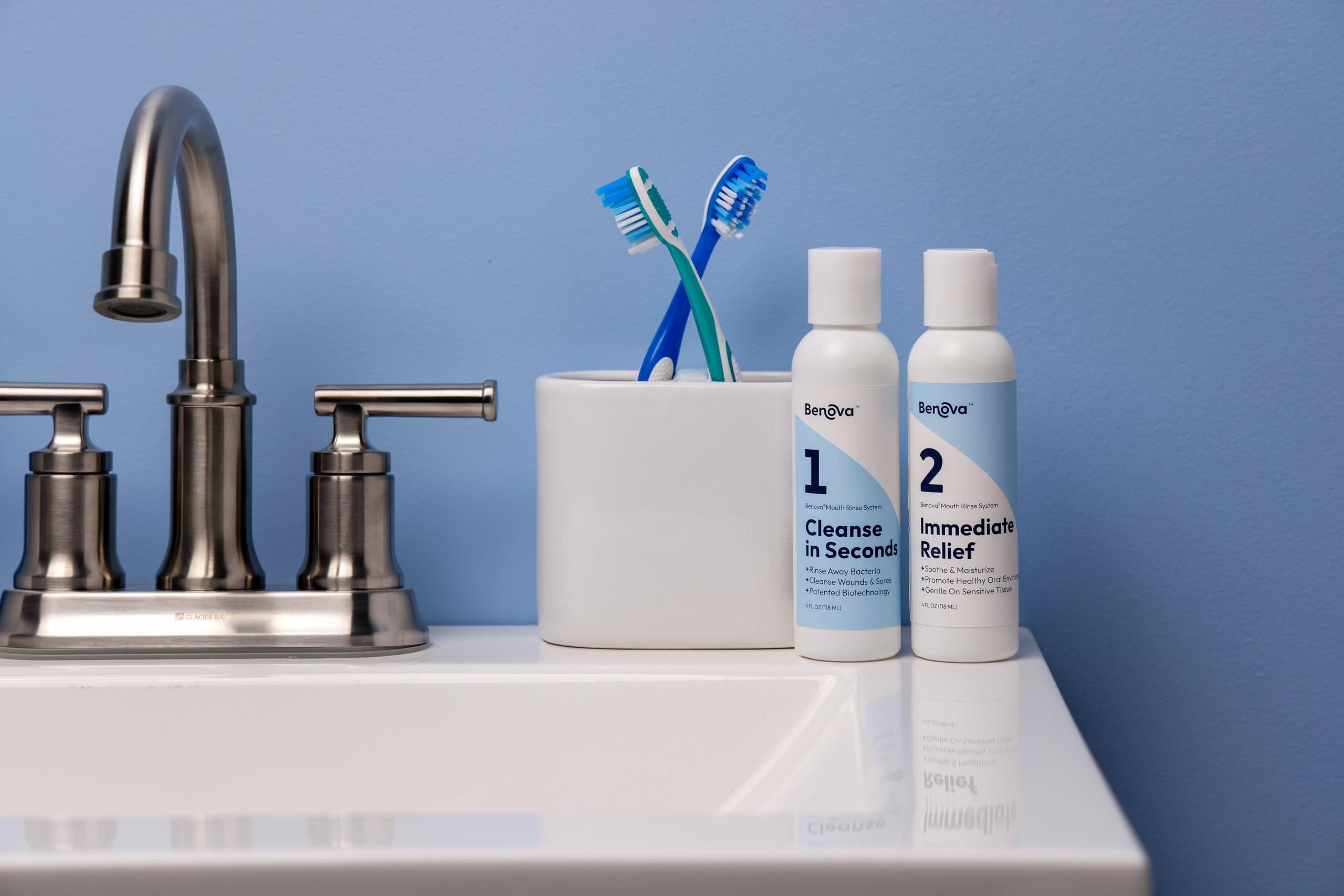 Amazon.com : Mouth Rinse System Fast Relief from Mouth Sores & Deep ...