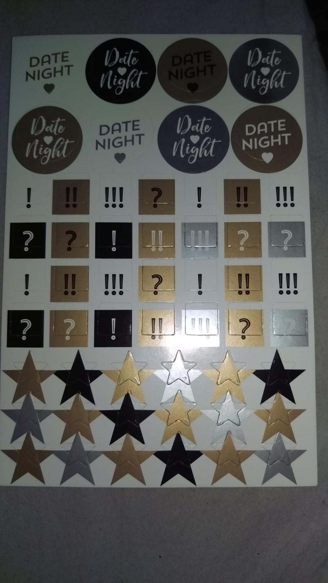 Essentials Weekly Planner Stickers, Black & Gold : Peter Pauper Press ...