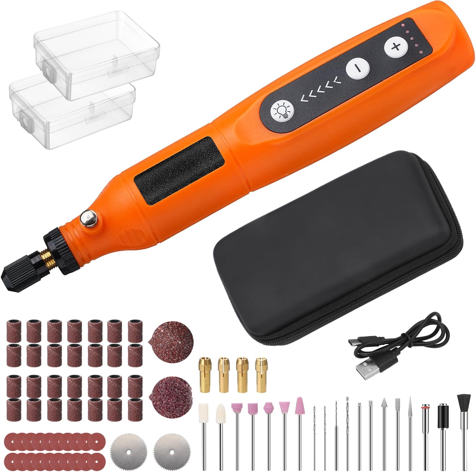 NEW 80 pc High Speed Rotary Tool Kit Fits Dremel Bits Hobby Model Kit ...