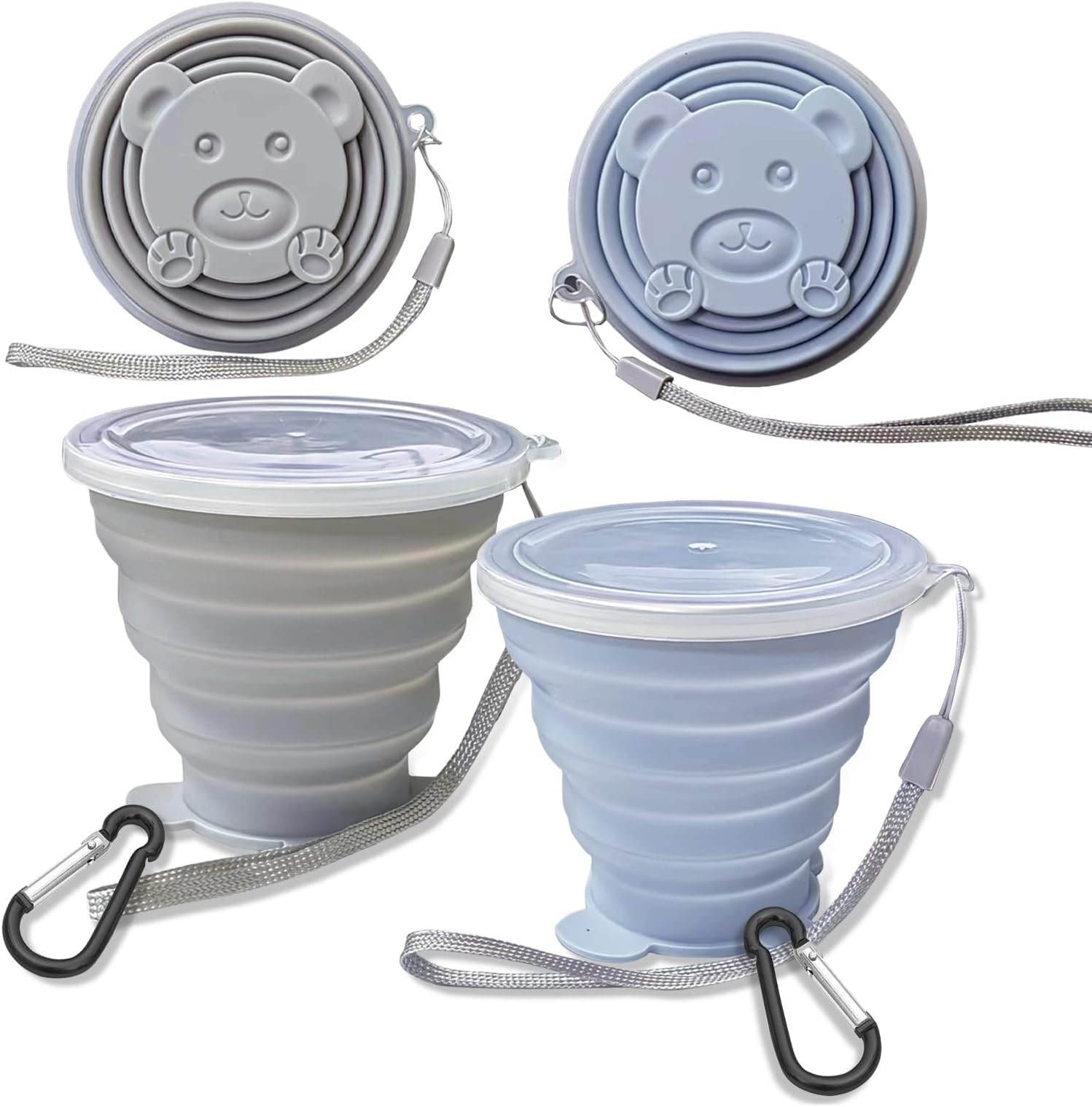 Amazon.com: FINDWORLD Collapsible Cup - Silicone Foldable Cup ...