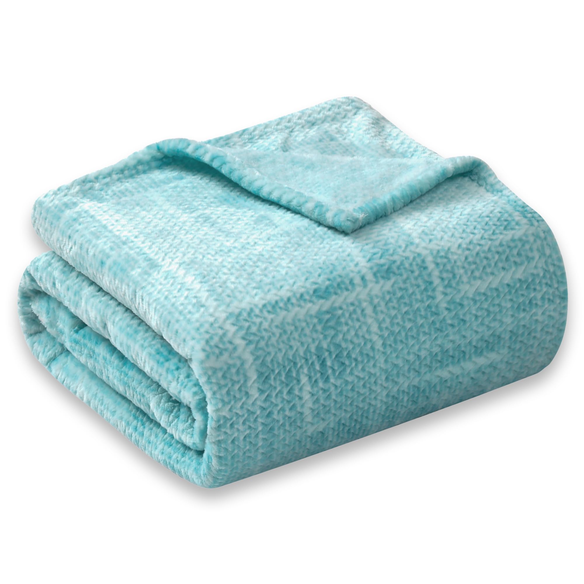 Amazon.com: COOVA Super Soft Twin Blanket - Cozy 3D Jacquard Leaf ...