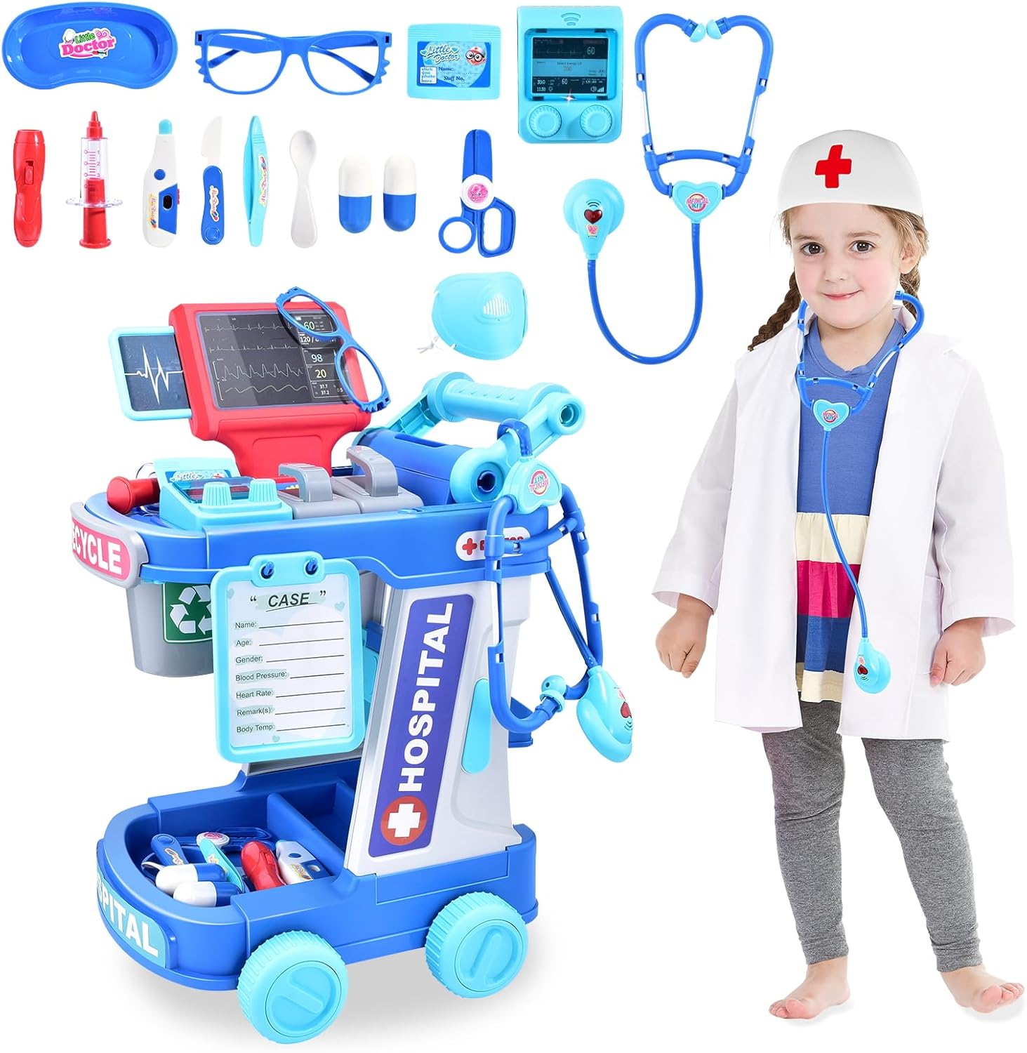 Doctor Kit for Toddlers 1-3-5 Doctors Costume for Philippines | Ubuy