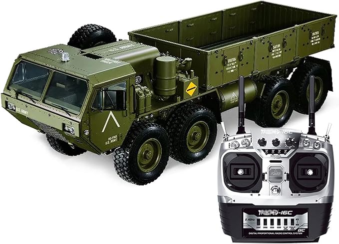 RC Military Truck, 1:12 Scale 8WD Remote Control Car, 2.4GHz Army Cars ...
