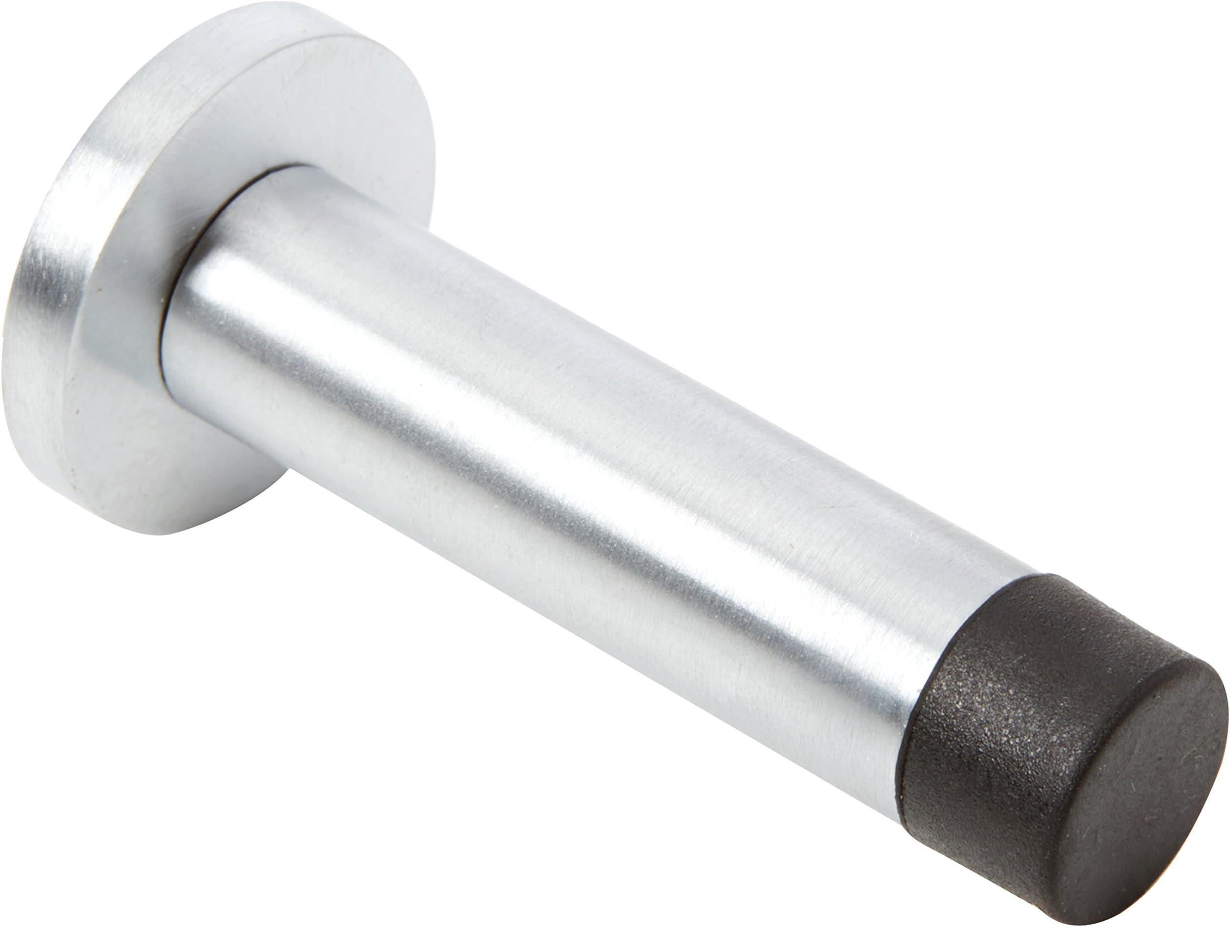 Wall Mounted Cylinder Doorstop with Rose : Amazon.co.uk: DIY & Tools