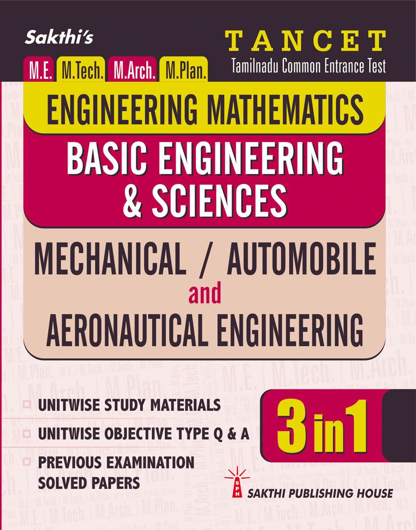 TANCET - Mechanical/Automobile and Aeronautical Engineering, Engineering Mathematics , Basic ...