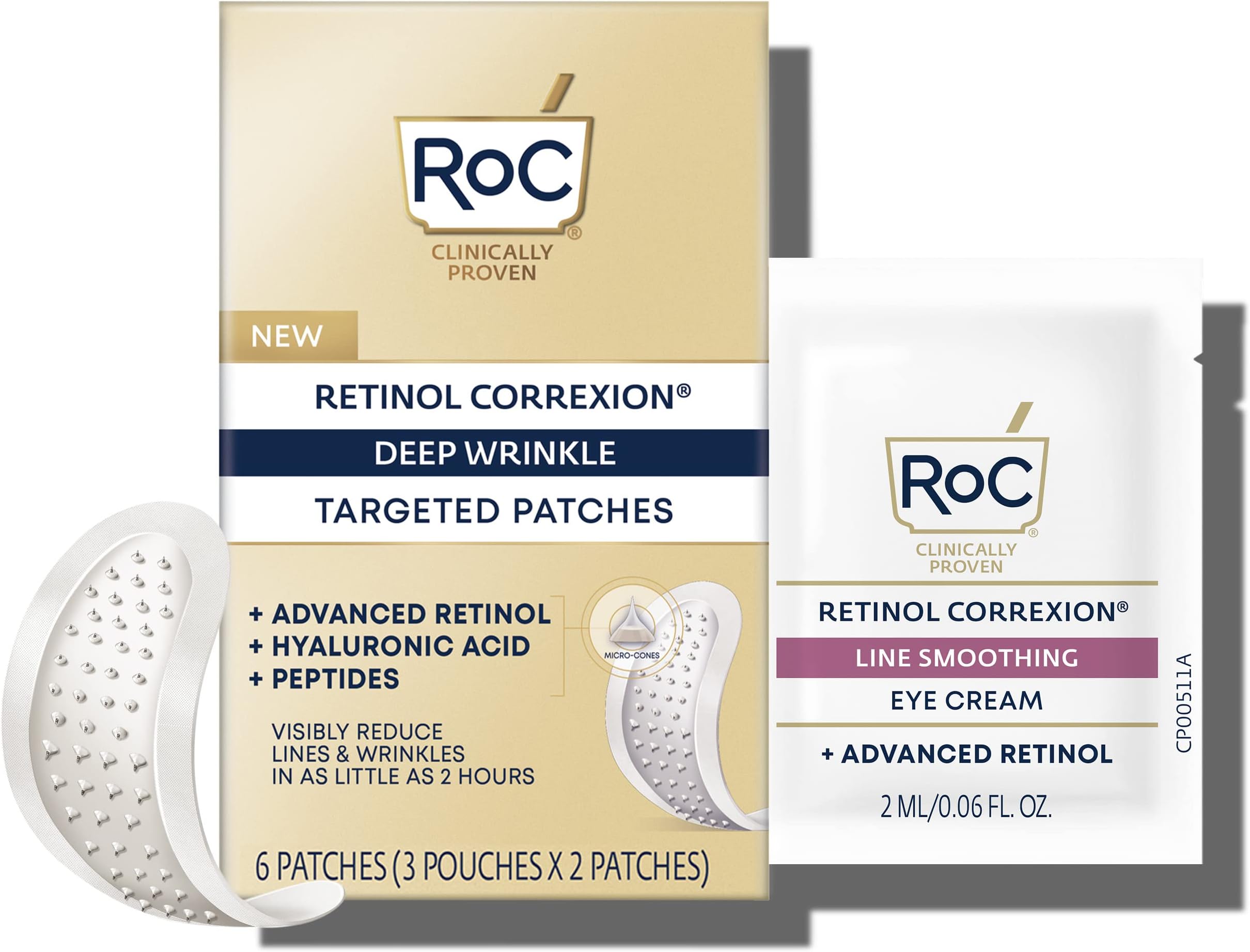 Amazon.com: RoC Retinol Correxion Deep Wrinkle Non-Invasive Targeted ...