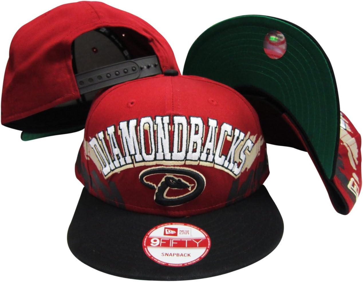 Amazon.com: Arizona Diamondbacks Red/Black Two Tone Plastic Snapback ...