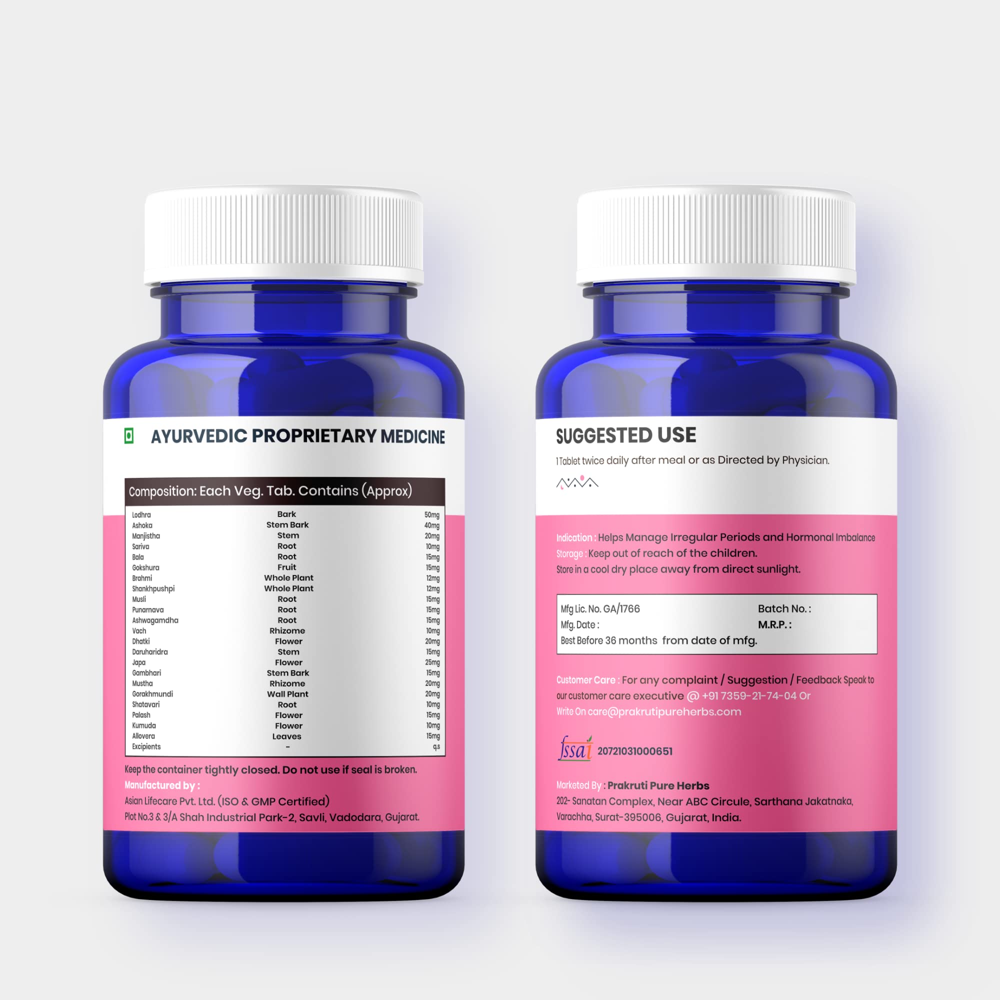 Buy Prakruti Femfine For PCOD & PCOS Management Tablets | Nutraceutical ...