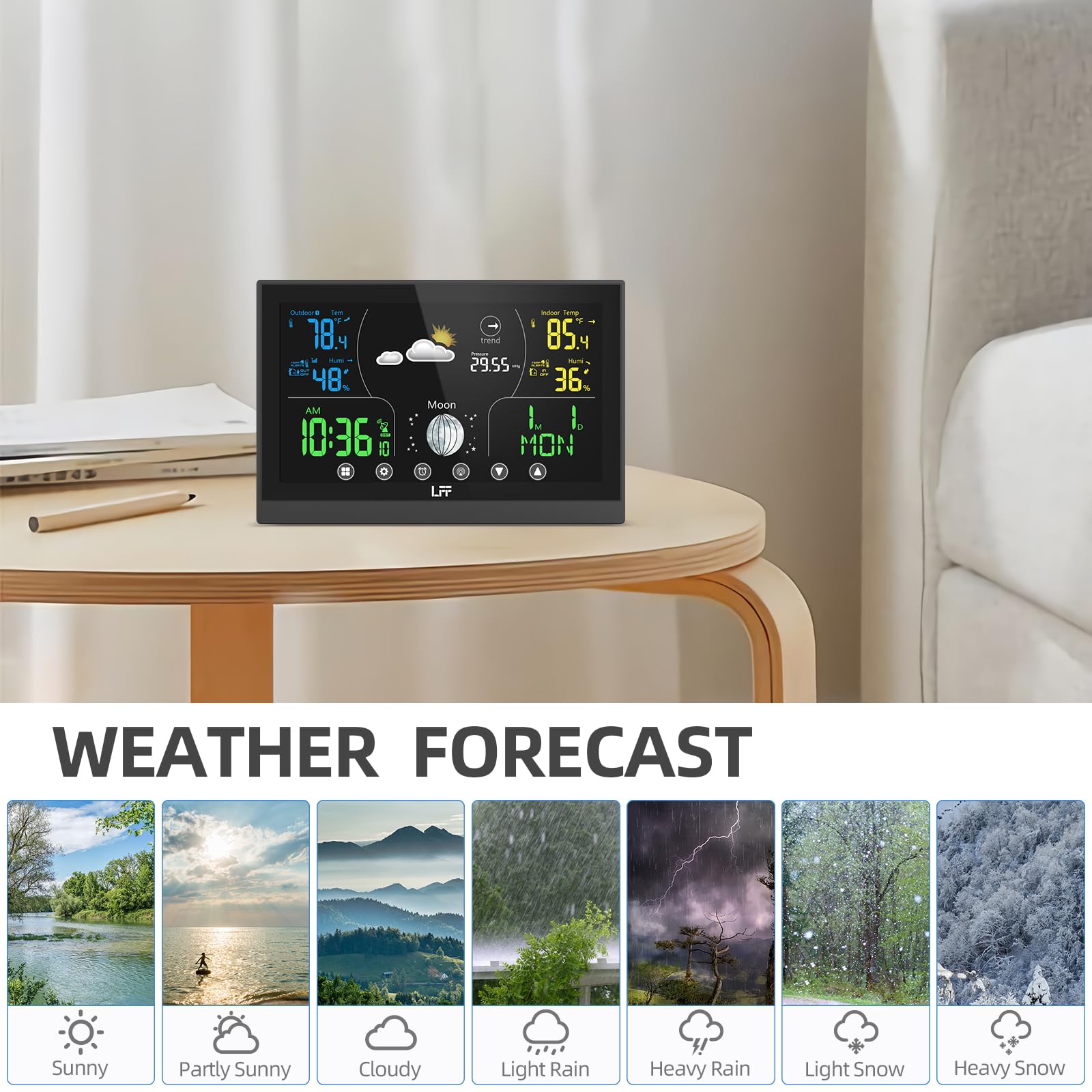 Snapklik.com : LFF Weather Stations Wireless Indoor Outdoor Weather ...