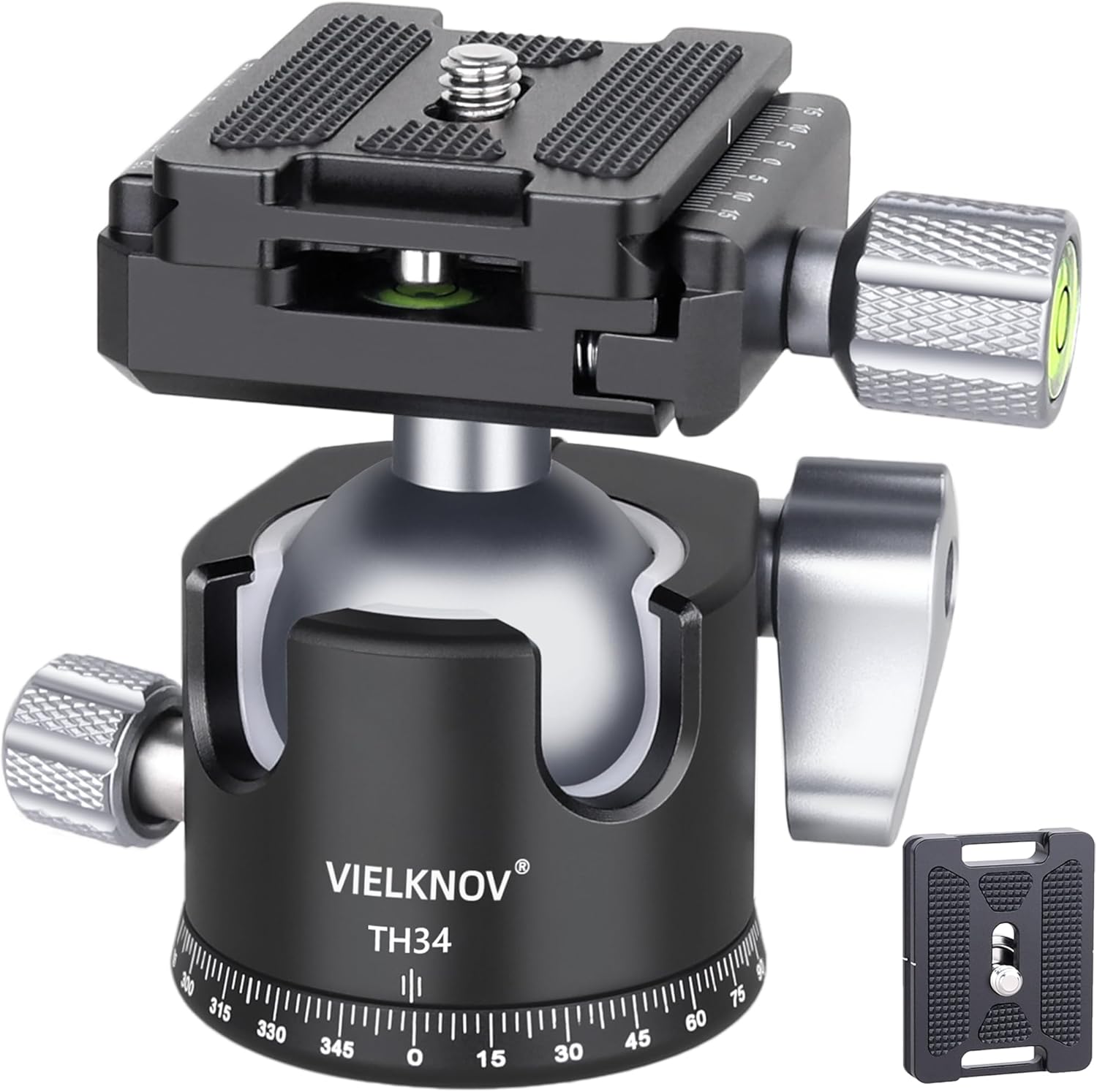 Amazon.com : Low Profile Camera Tripod Ball Head 34mm Tripod Ball Head ...