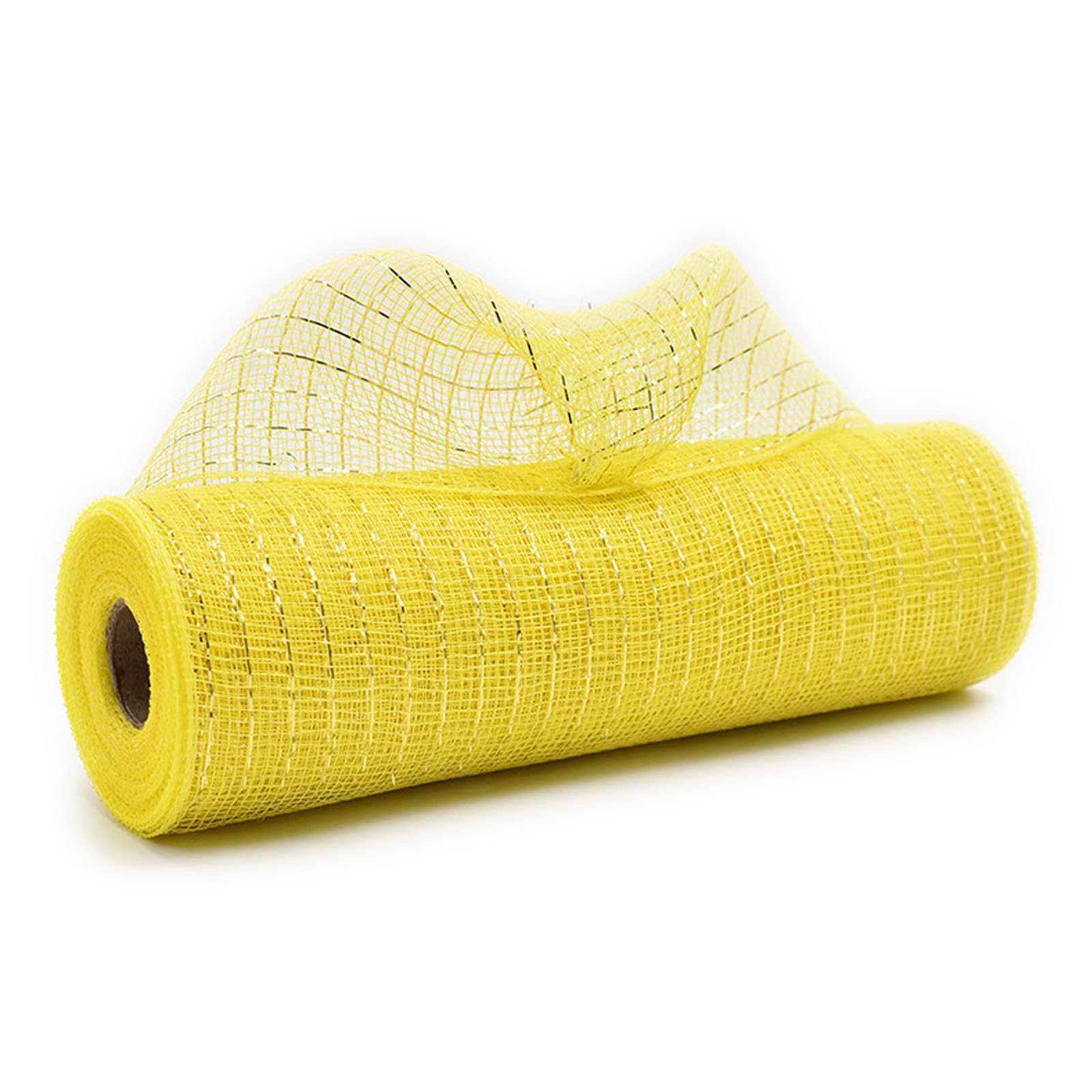 Amazon.com: JStnana Yellow Deco Mesh Ribbon 10 inch for Wreath Making ...