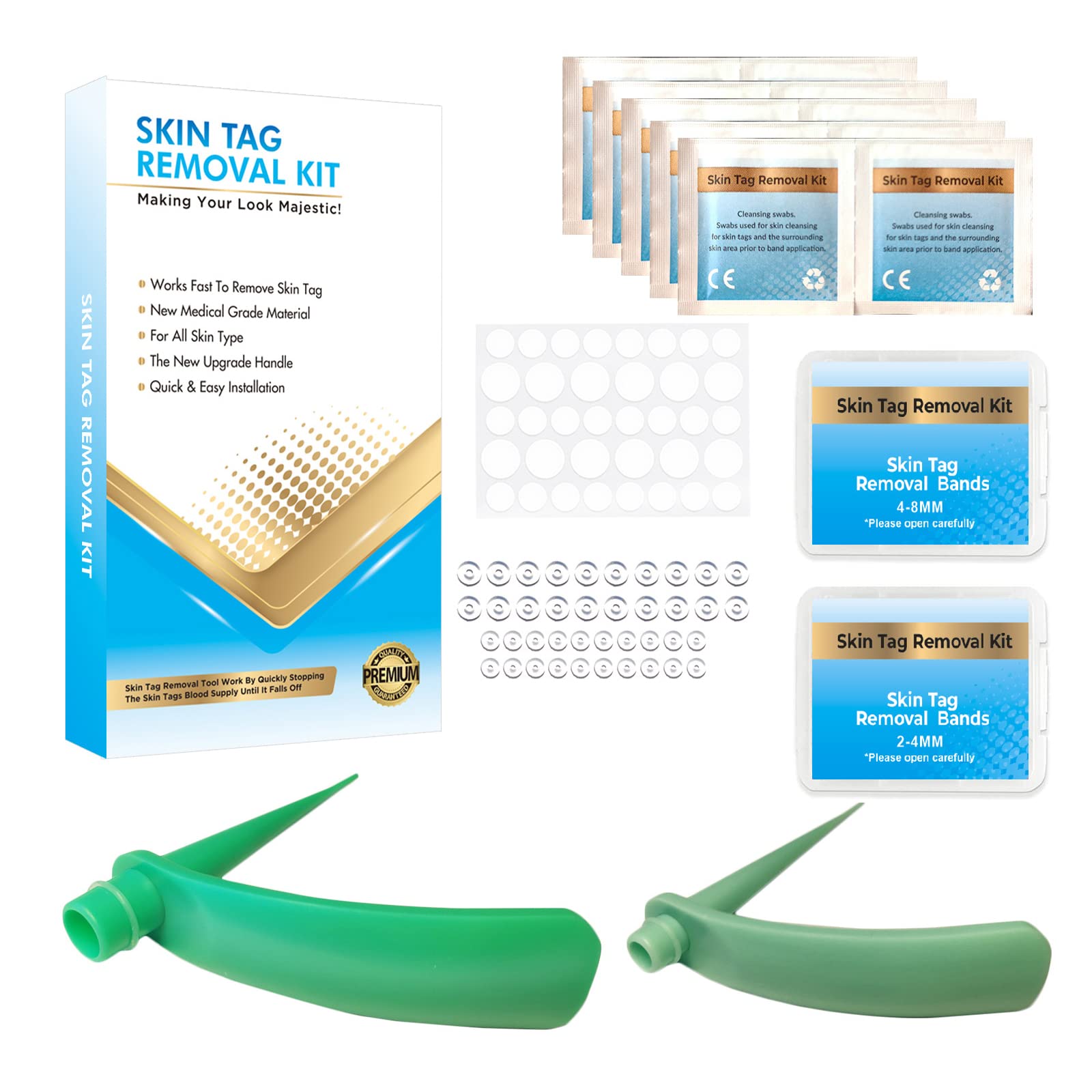 Buy 2-4MM/4-8MM Skin Tag Removal Kit Skin Tag Remover Skin Mole Wart ...