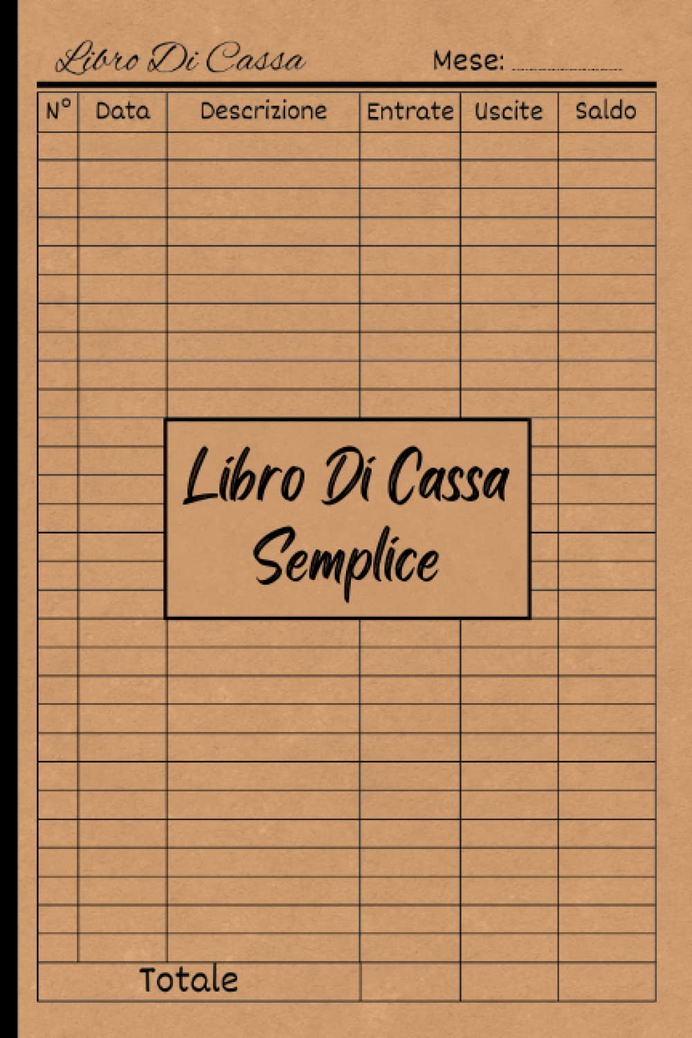 Amazon.it: Libro Di Cassa Semplice: Quaderno dei conti semplice da ...