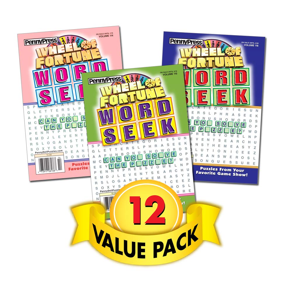 Amazon.com: Wheel of Fortune Word Seek Puzzle Book – 12 Pack [Paperback ...