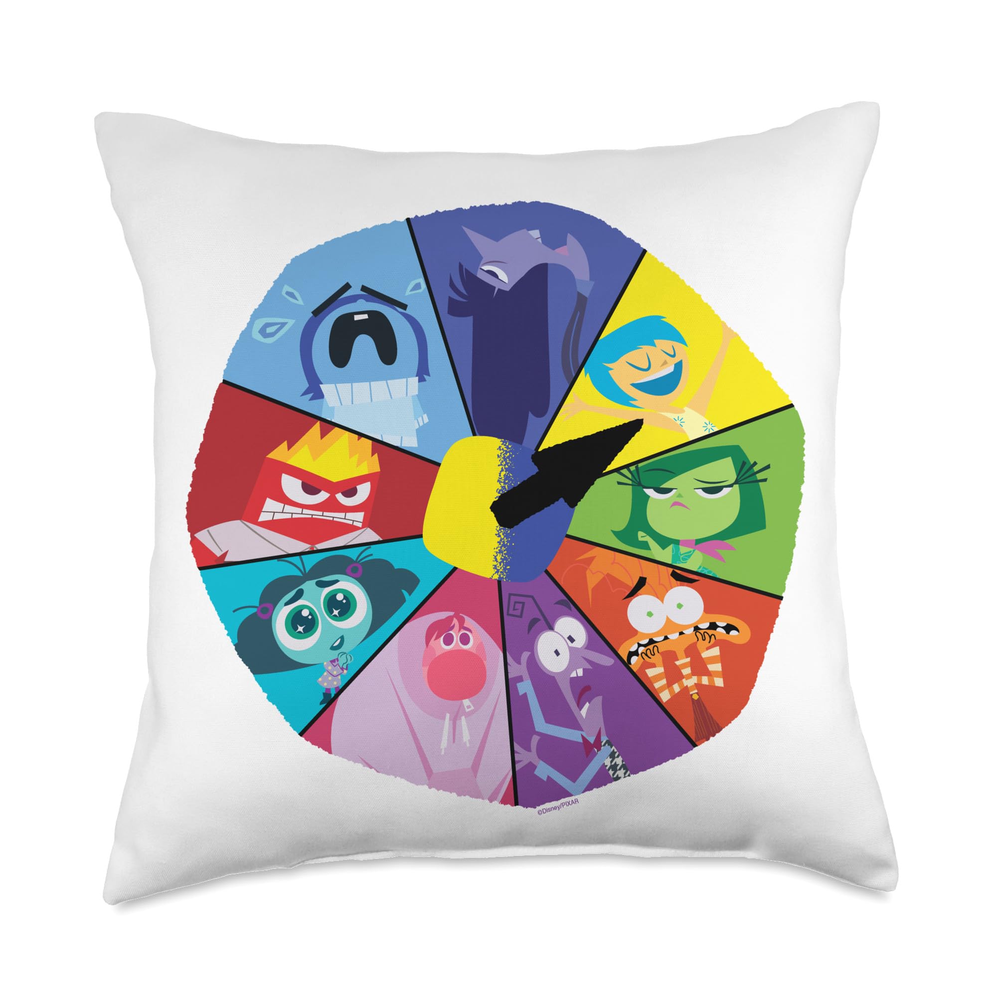 Amazon.com: Disney and Pixar’s Inside Out 2 Emotions Wheel Mood Clock ...