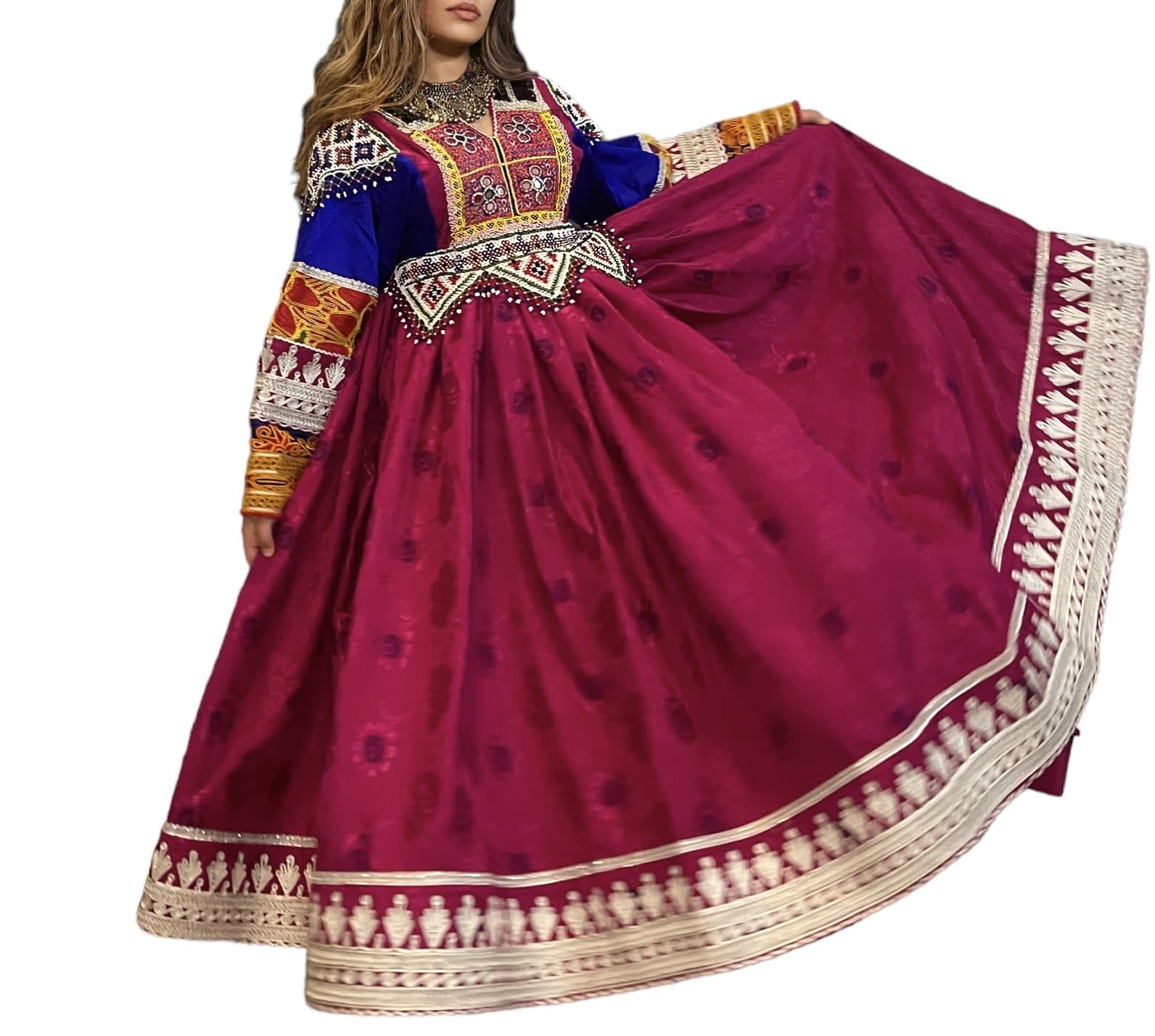 Amazon.com: Afghan Traditional Dress - Afghani Clothes, Women Dress SB1 ...