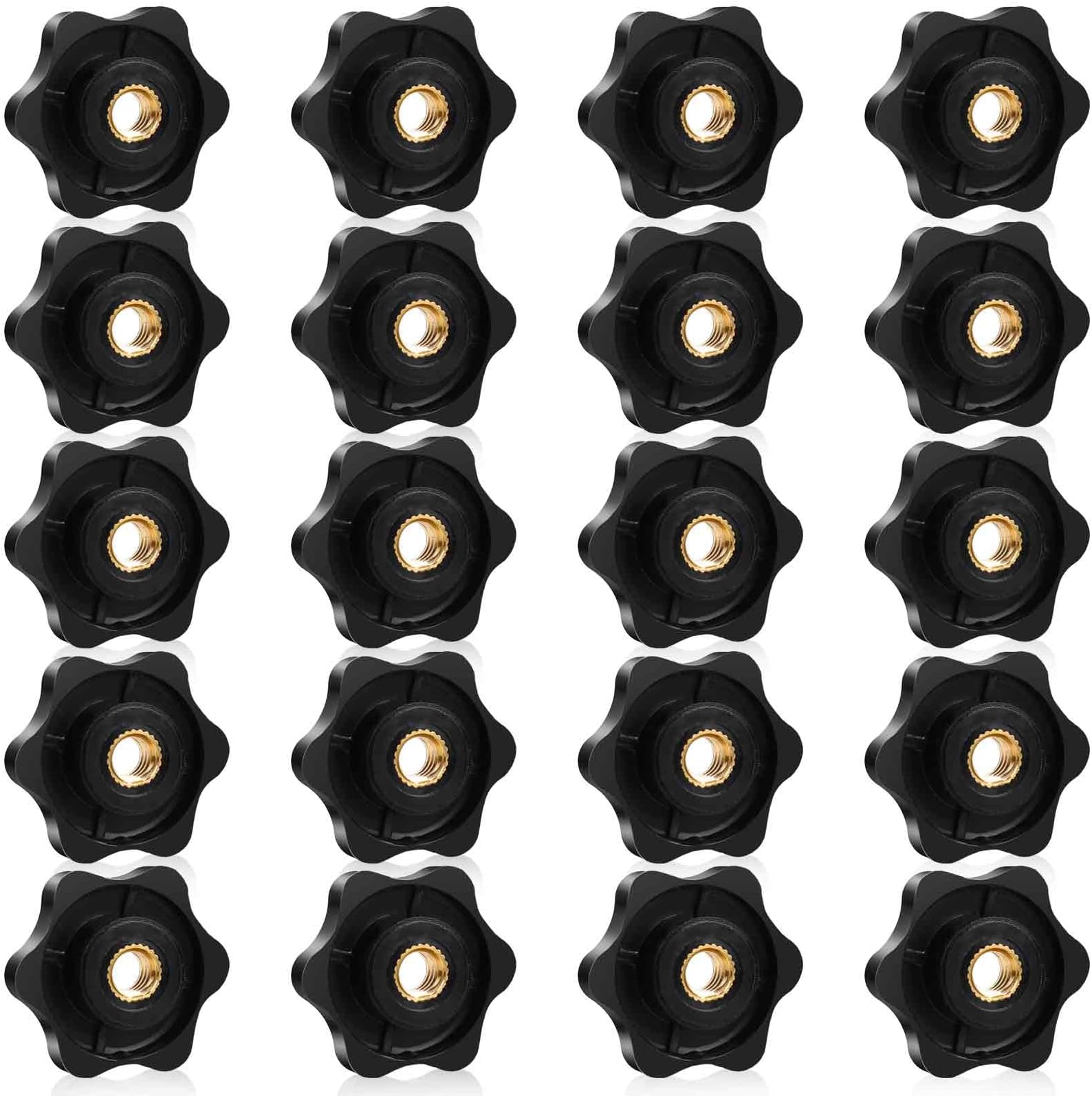 Amazon.com: Mozeat Lens 10 Pack 6 Star Knobs 1/4 Inch 20 Female ...