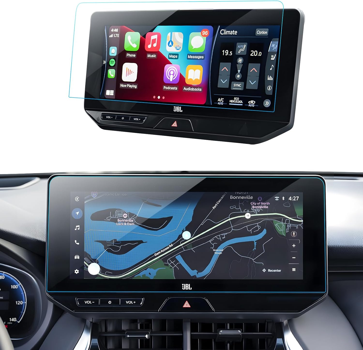 Amazon.com: LANTU Car Screen Protector for 2024 2025 Toyota Venza (XLE ...