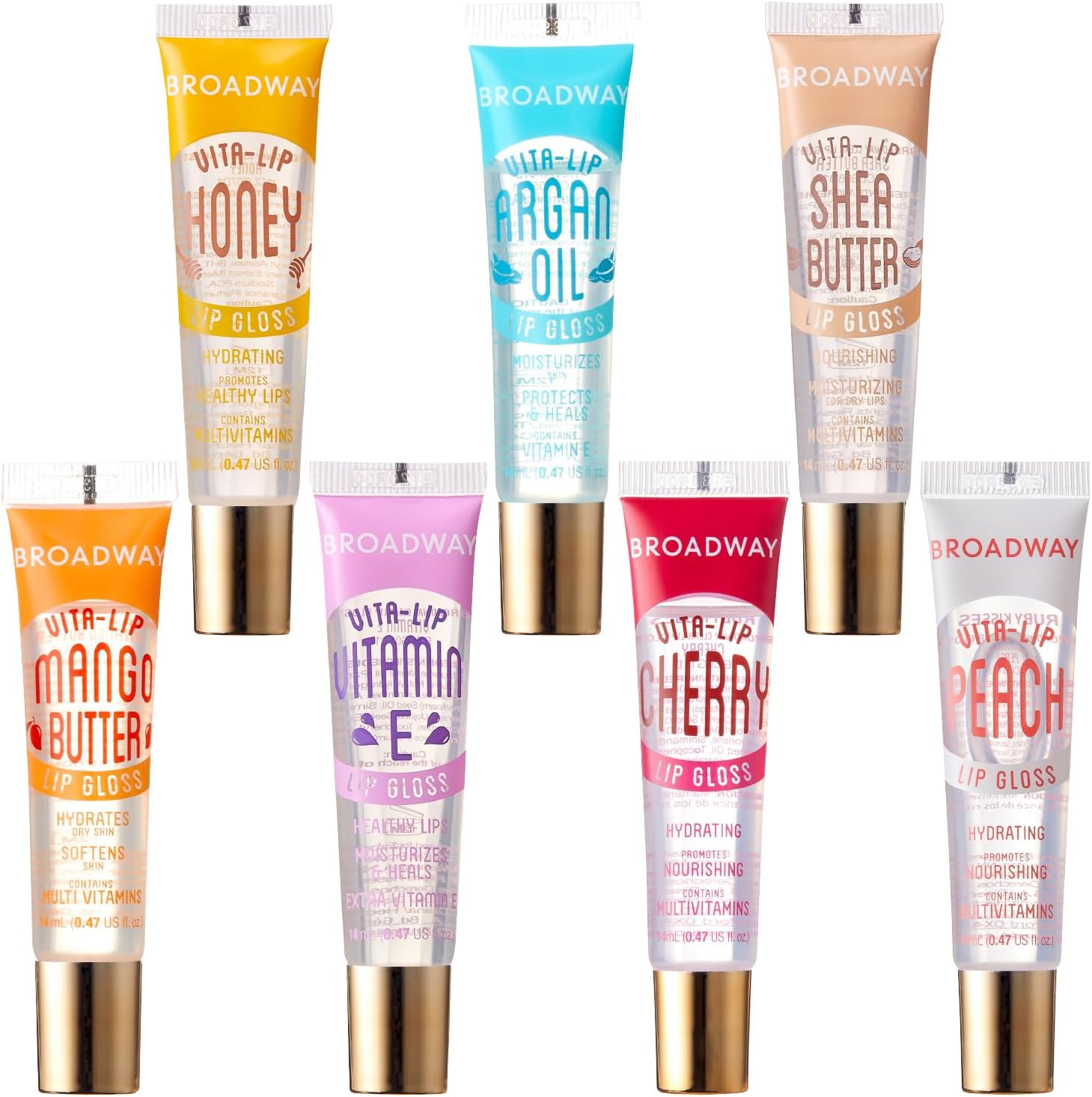 Amazon.com: Ruby Kisses Broadway Vita-Lip Clear Lip Gloss Moisturizing Hydrating Nourishing Long ...