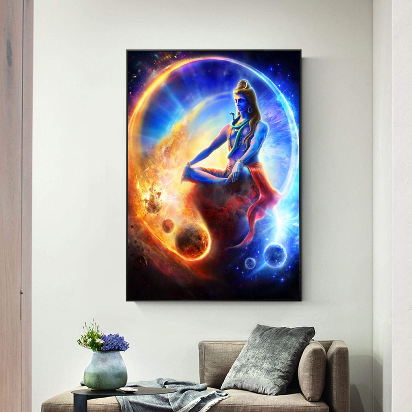 Buy Lord Shiva Hindu Religion Wall Art Canvas Prints Hindu God Canvas ...
