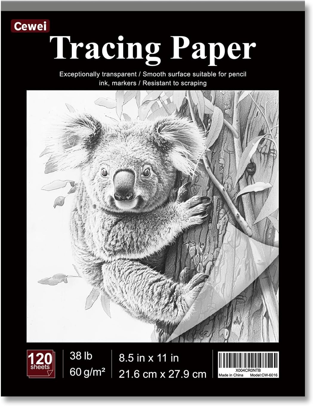 Amazon.com: MyArtscape Tracing Paper Pad - 39lb - 9" x 12" - 150 ...