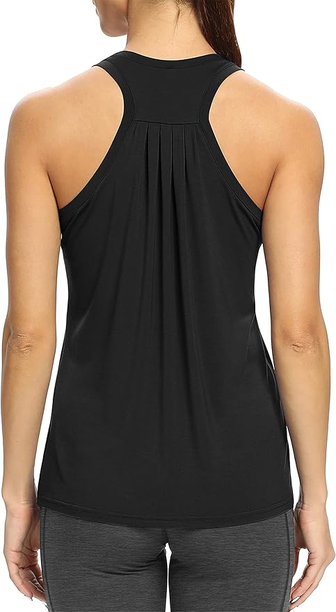 Bestisun Workout Tops for Women Loose fit Racerback Tank Tops Yoga ...