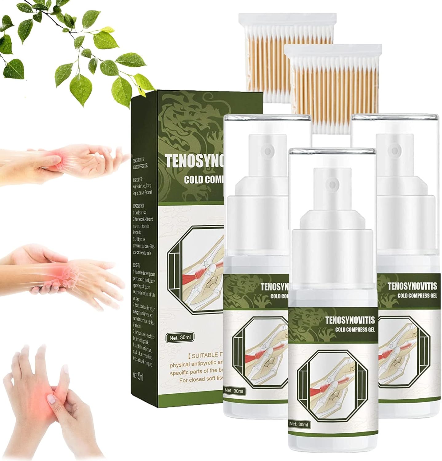 Tenosynovitis Heel Pain Spray, 30ML Tendon Sheath Pain and Heel Pain ...