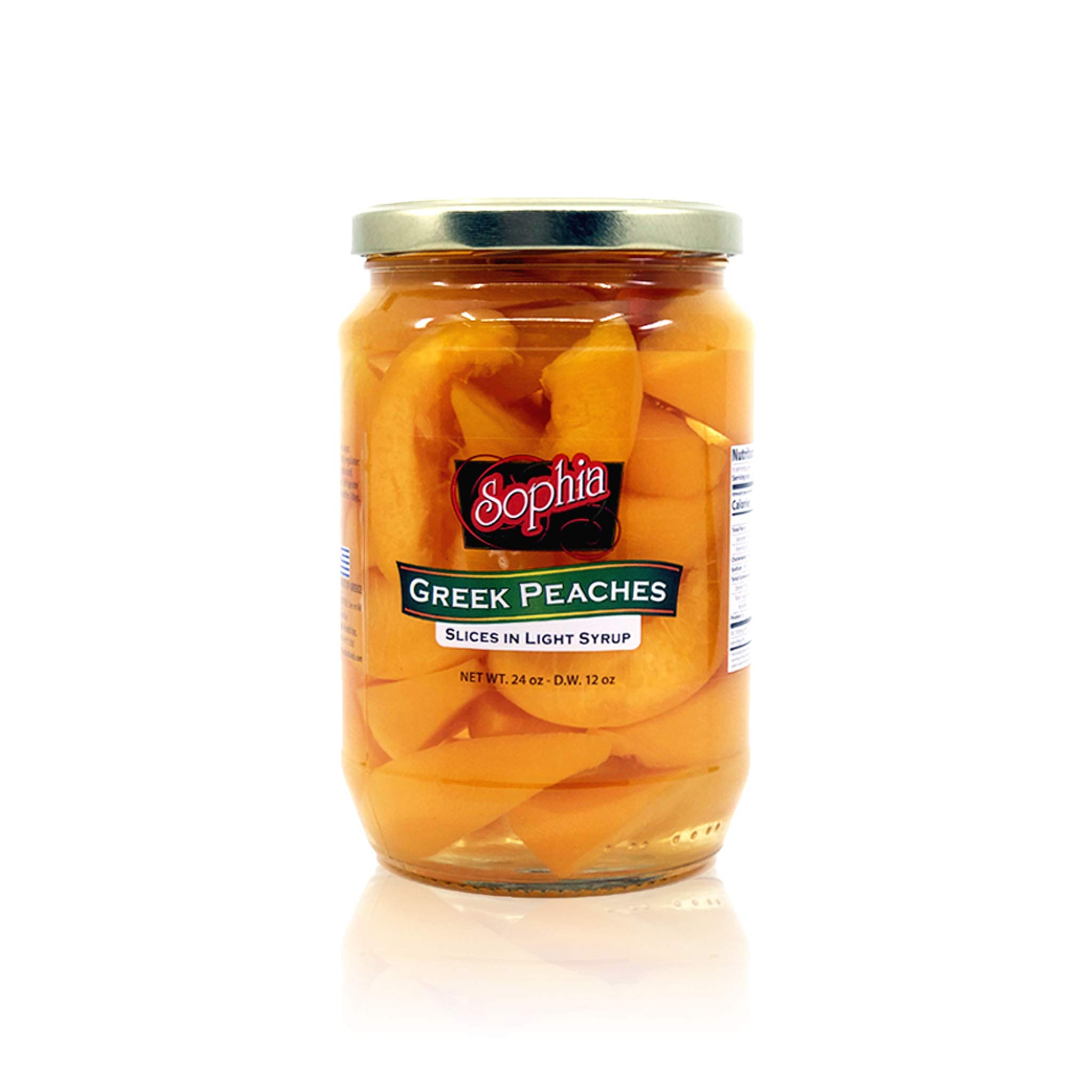 Amazon.com : Sophia Greek Peach Slices 24oz (4-pack) : Grocery ...