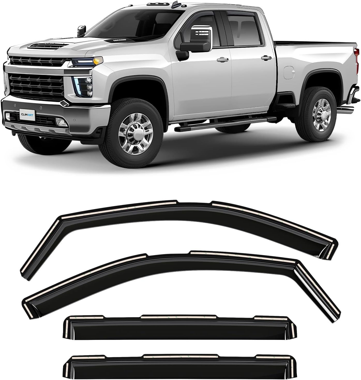 Amazon.com: Goodyear Shatterproof in-Channel Window Deflectors for ...